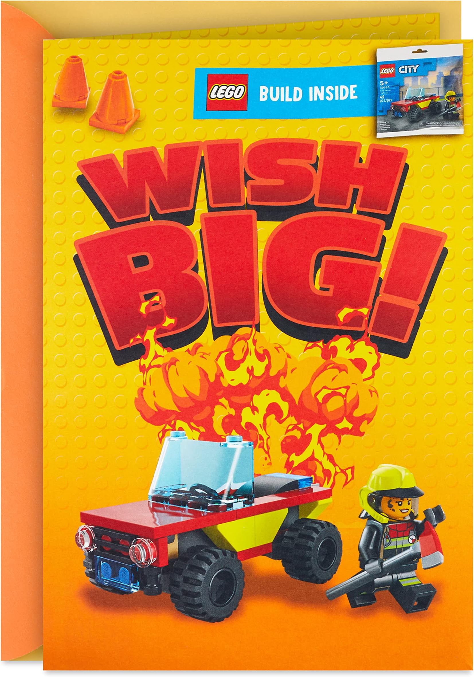 Amazon.com : Hallmark Birthday Card for Kids with Legos (Friends Market ...