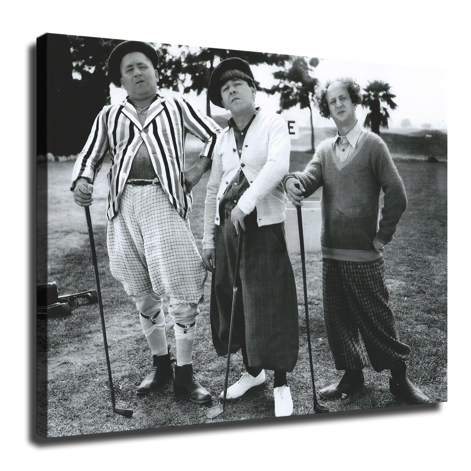 Amazon.com: The Three Stooges Playing Golf Posing Poster Wall Painting ...