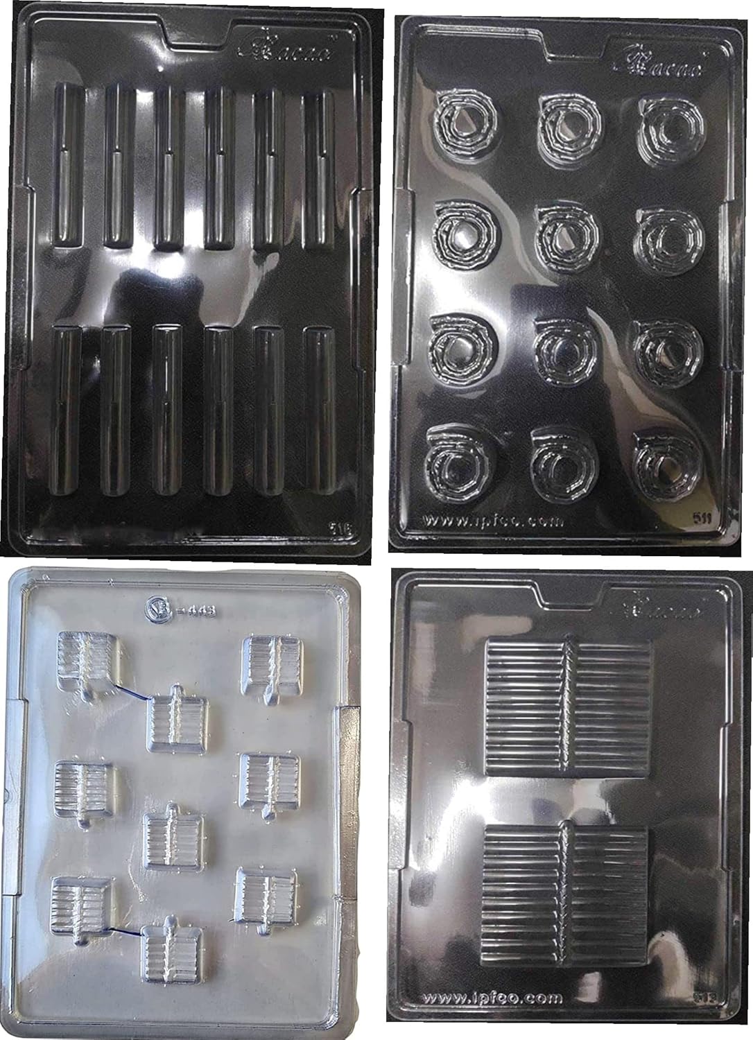 Bake House Plastic Diwali Chocolate Mould Combo 4pcs Happy Diwali ...