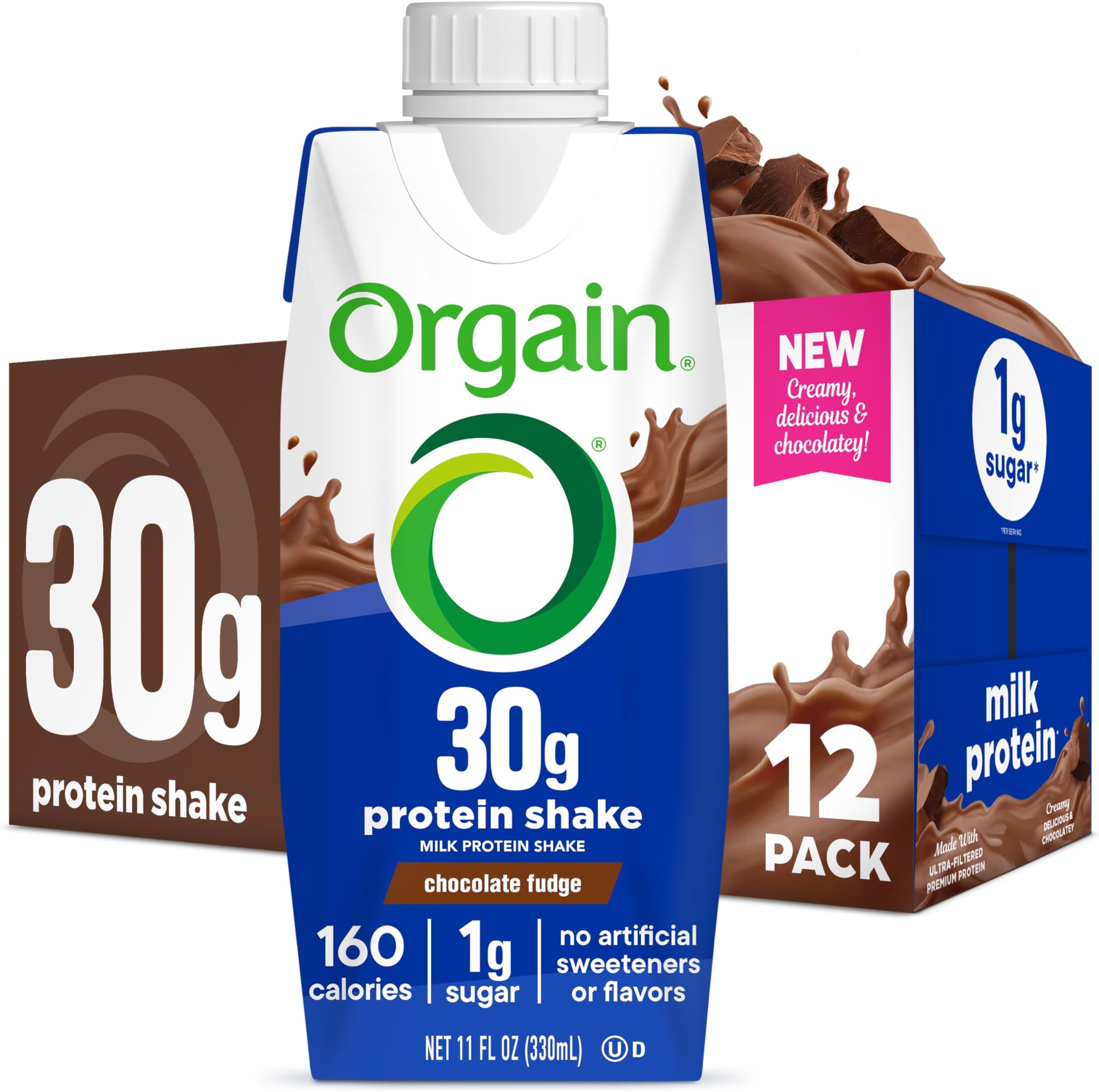 Amazon.com: Orgain 30g High Protein Ready To Drink Shake, Chocolate ...