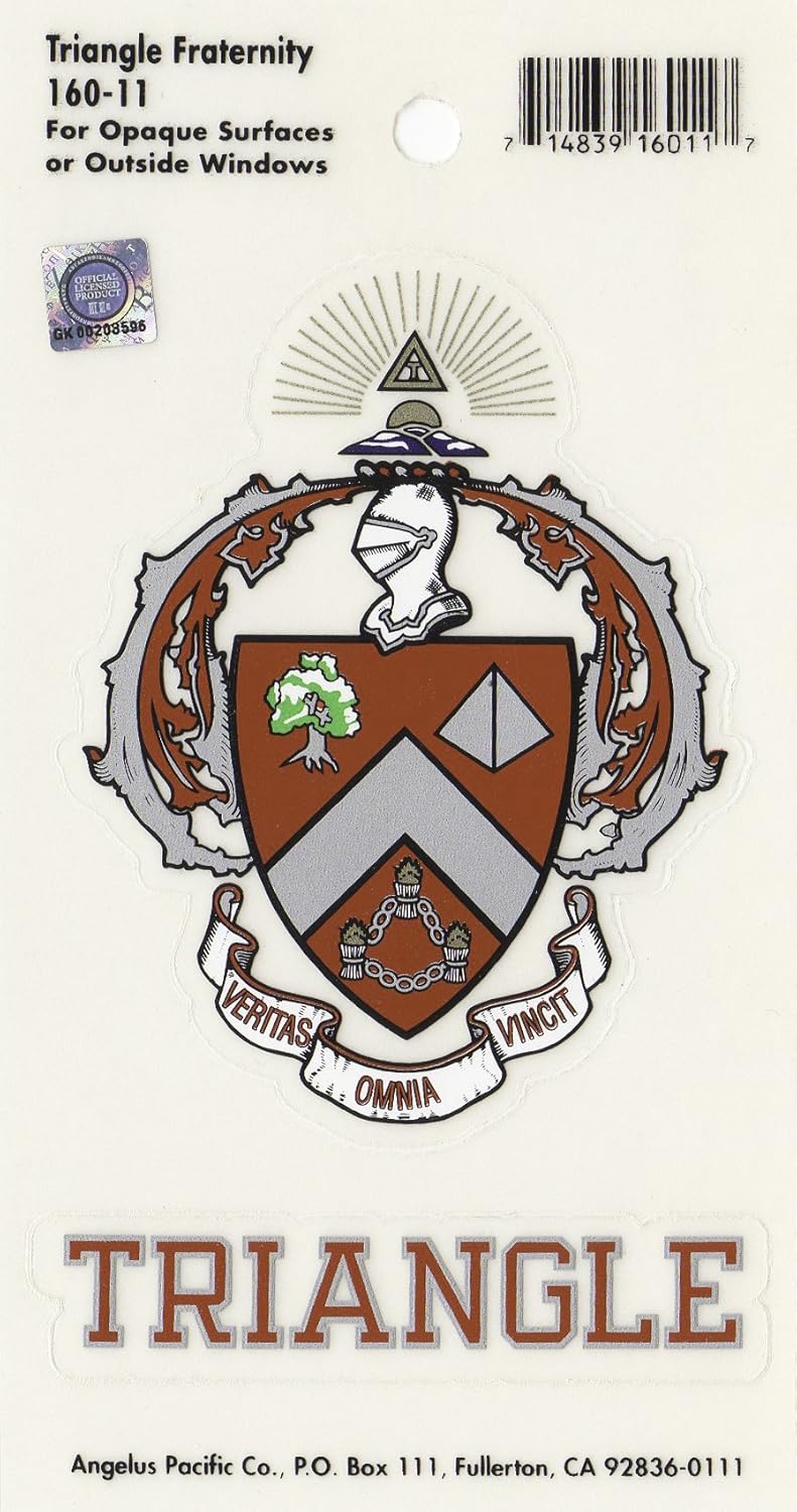 Amazon.com: Triangle Fraternity Crest Sticker : Toys & Games
