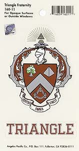 Amazon.com: Triangle Fraternity Crest Sticker : Toys & Games