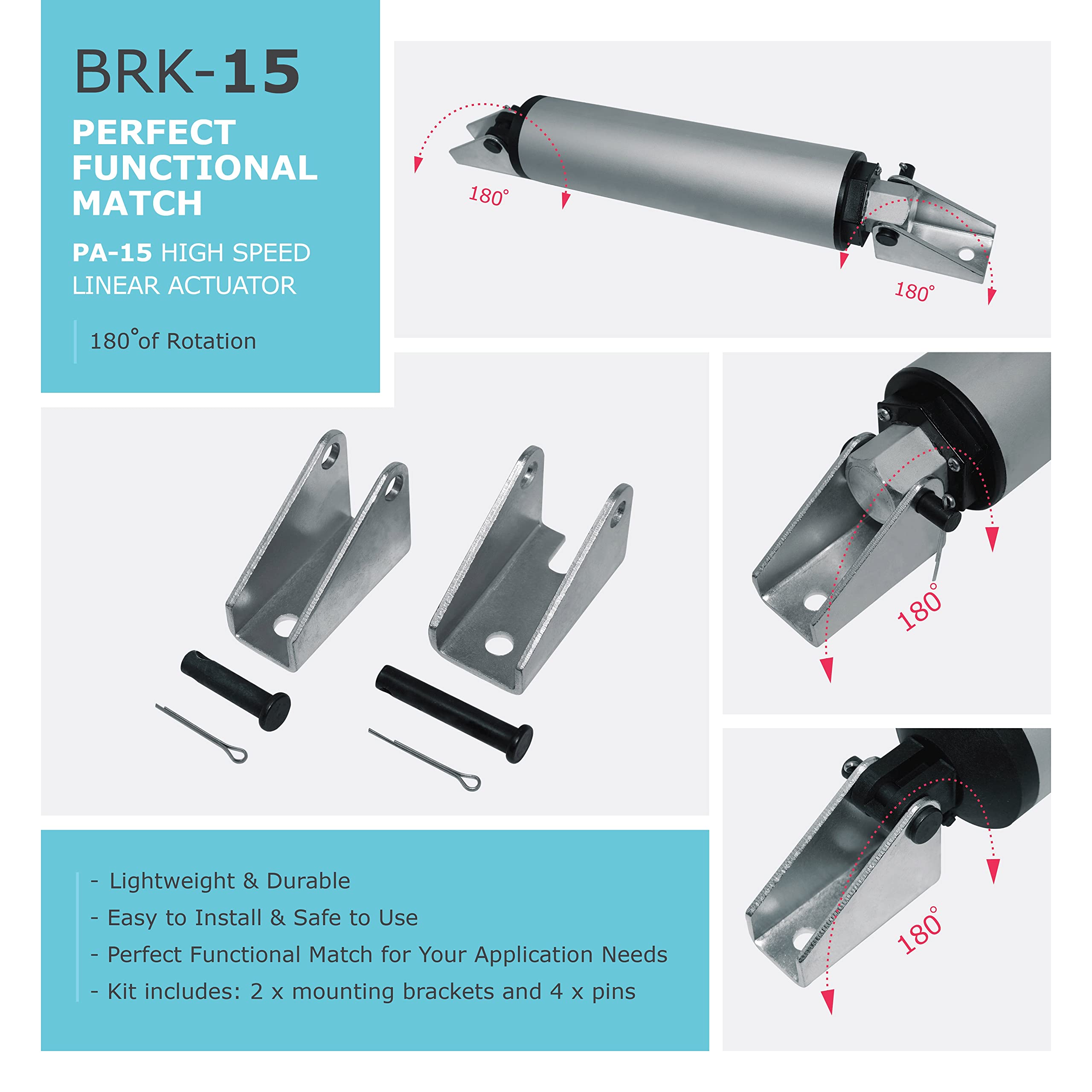 Snapklik.com : PROGRESSIVE AUTOMATIONS Linear Electric Actuator 12V
