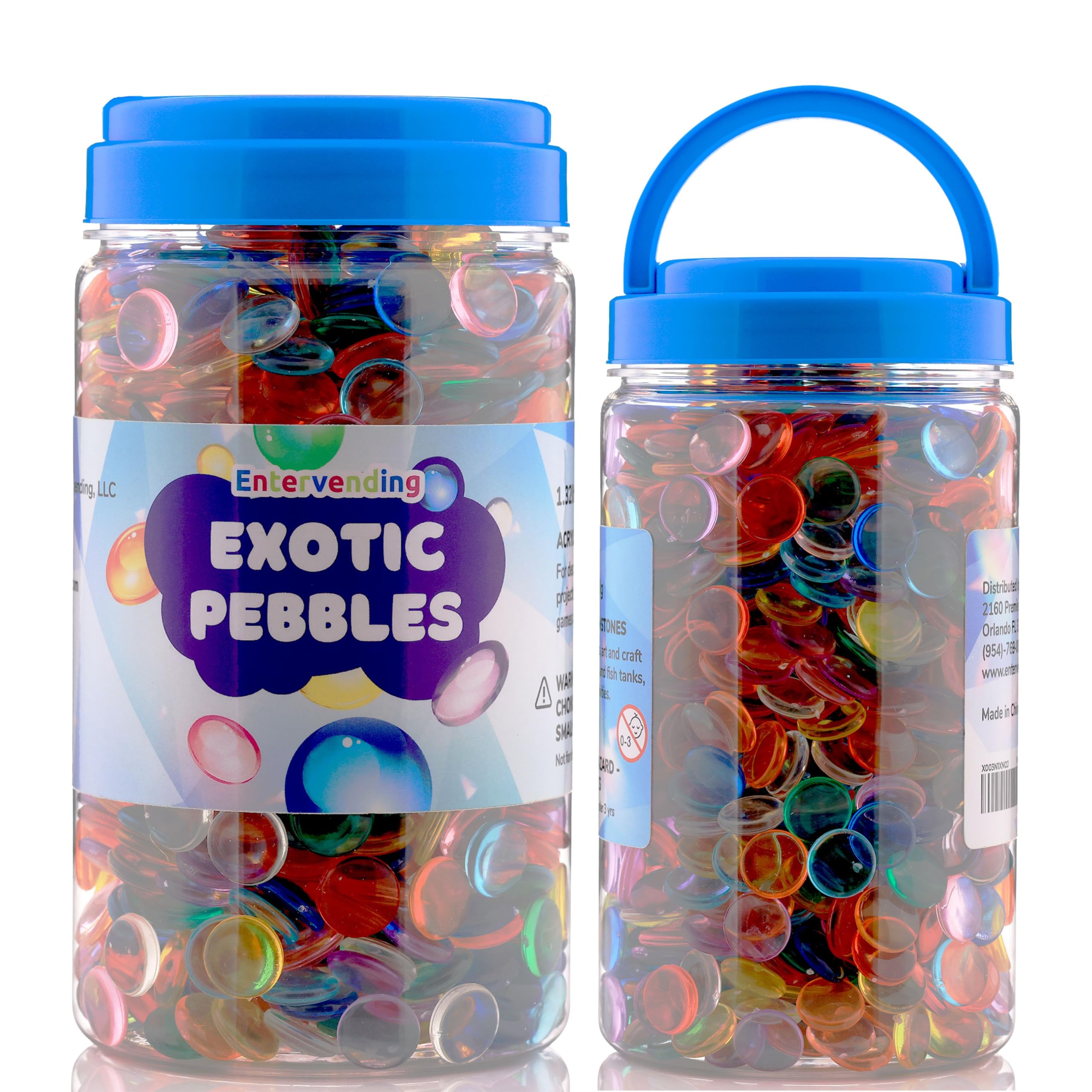 Amazon.com: Entervending Acrylic Gems - Acrylic Pebbles Vase Filler - 1 ...