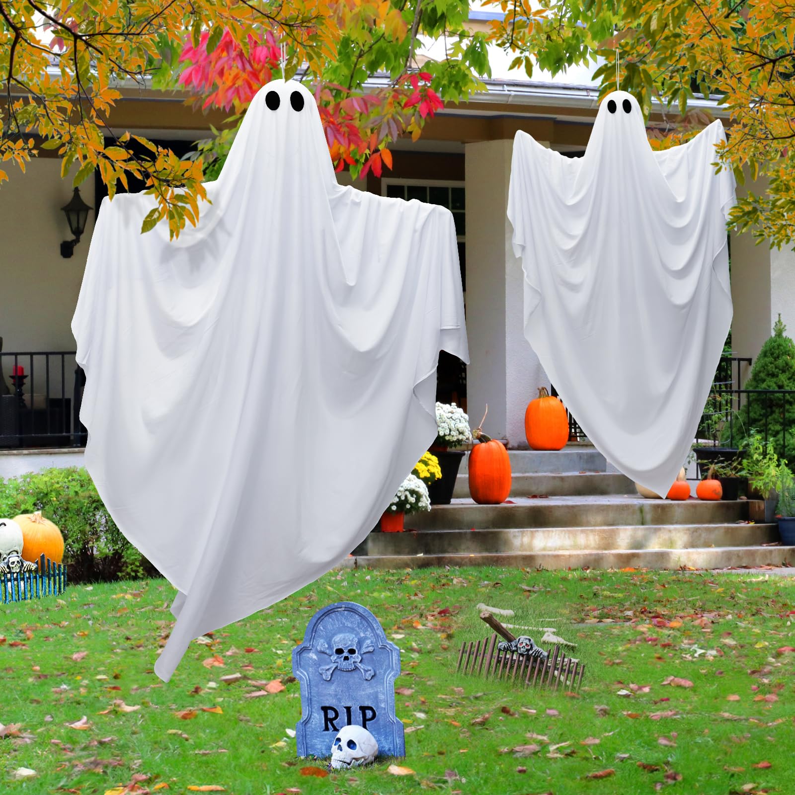 Halloween Ghost Decorations Hanging Ghosts For Trees Ghosts Hanging ...