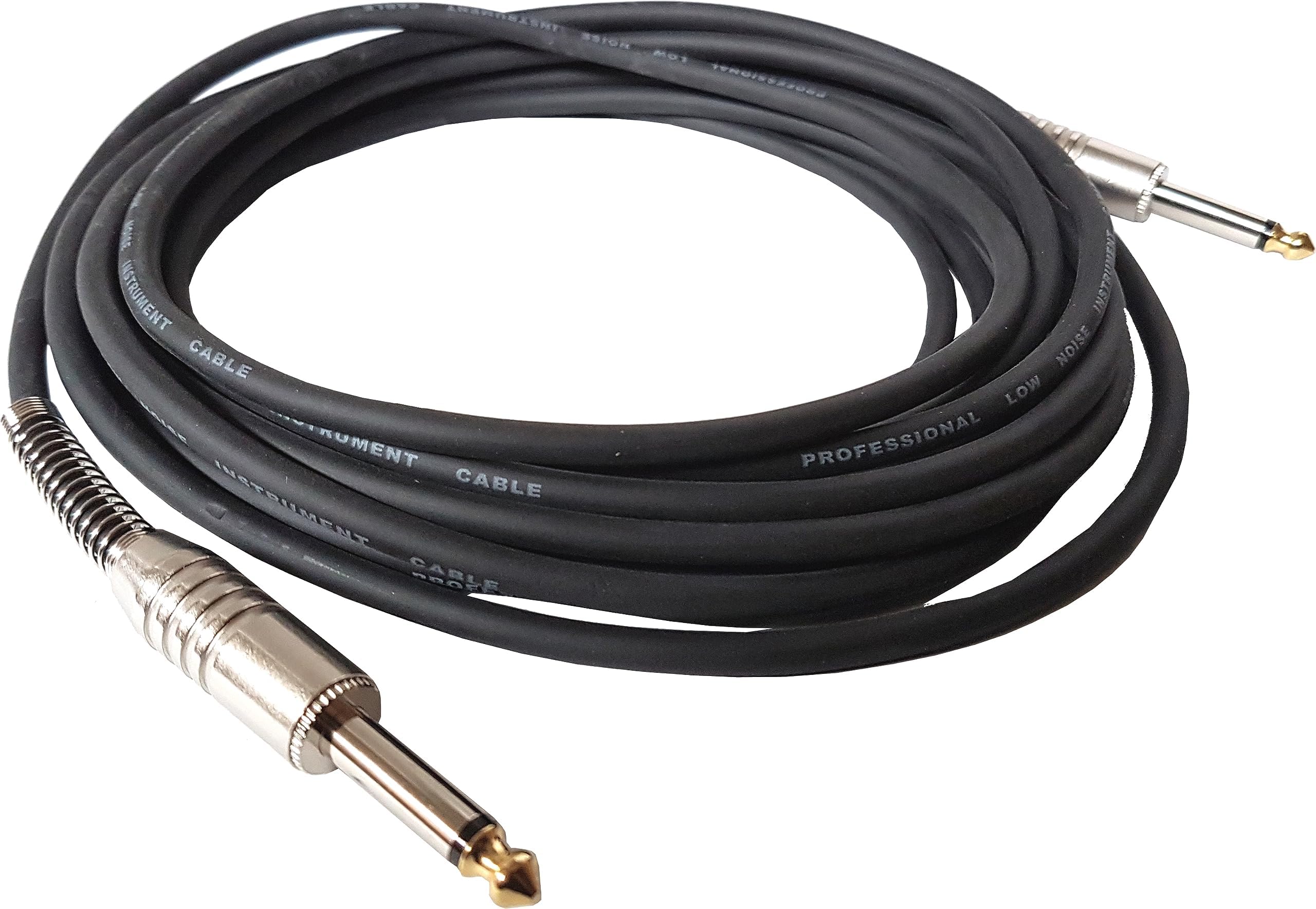 MSA 6M INSTRUMENTENKABEL - 6,35mm GITARREN KABEL - GOLDTIP - SCHWARZ ...