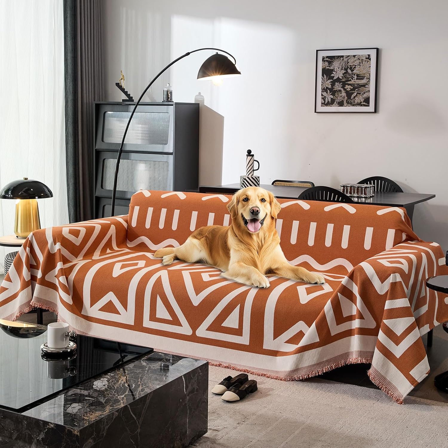 Amazon.com: Akpgq Boho Non Slip Covers Sofa Covers for 3 Cushion ...