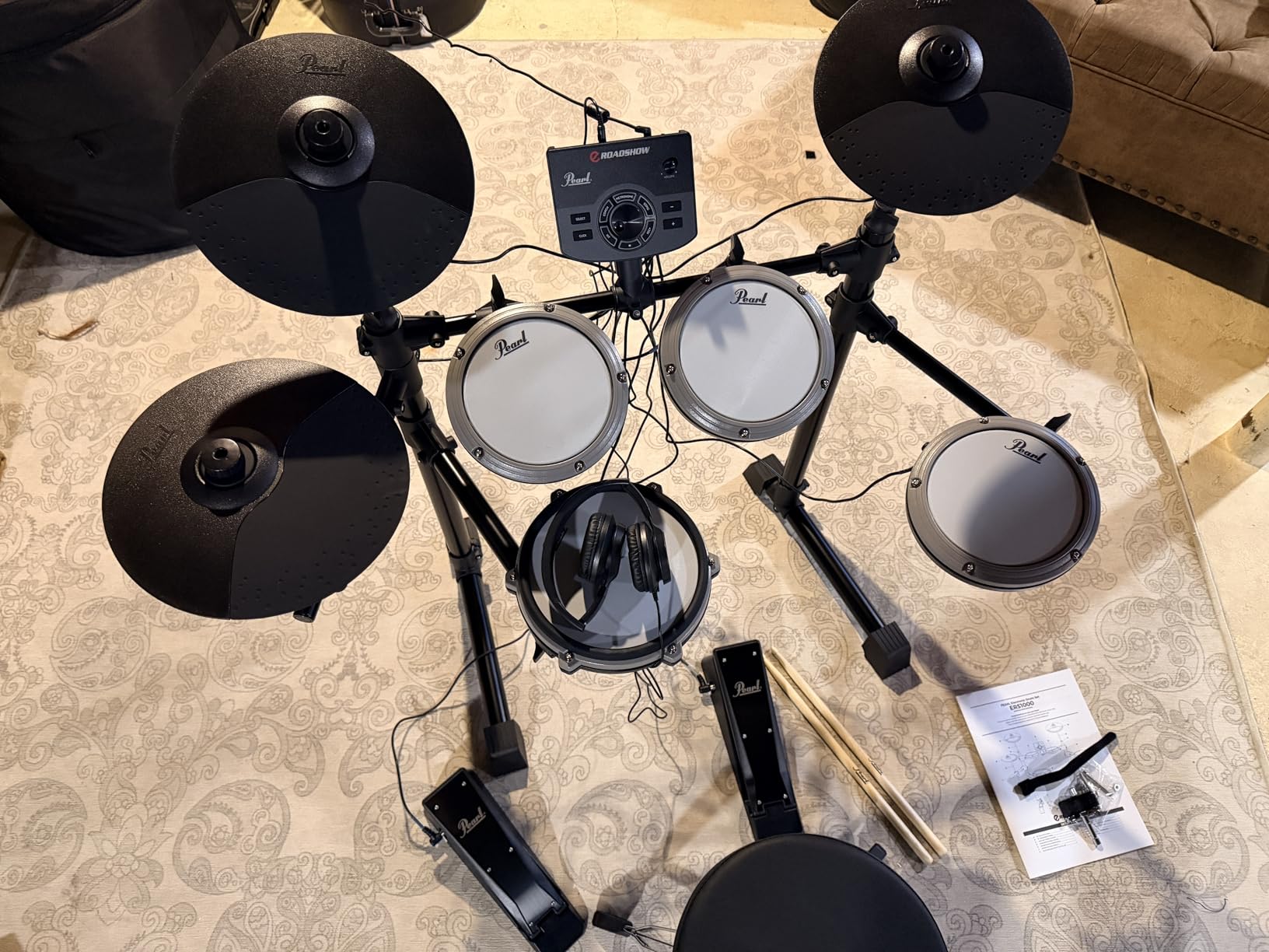 $12/mo - Finance Pearl ERS1000 eRoadshow Electronic Drum Set, Complete ...