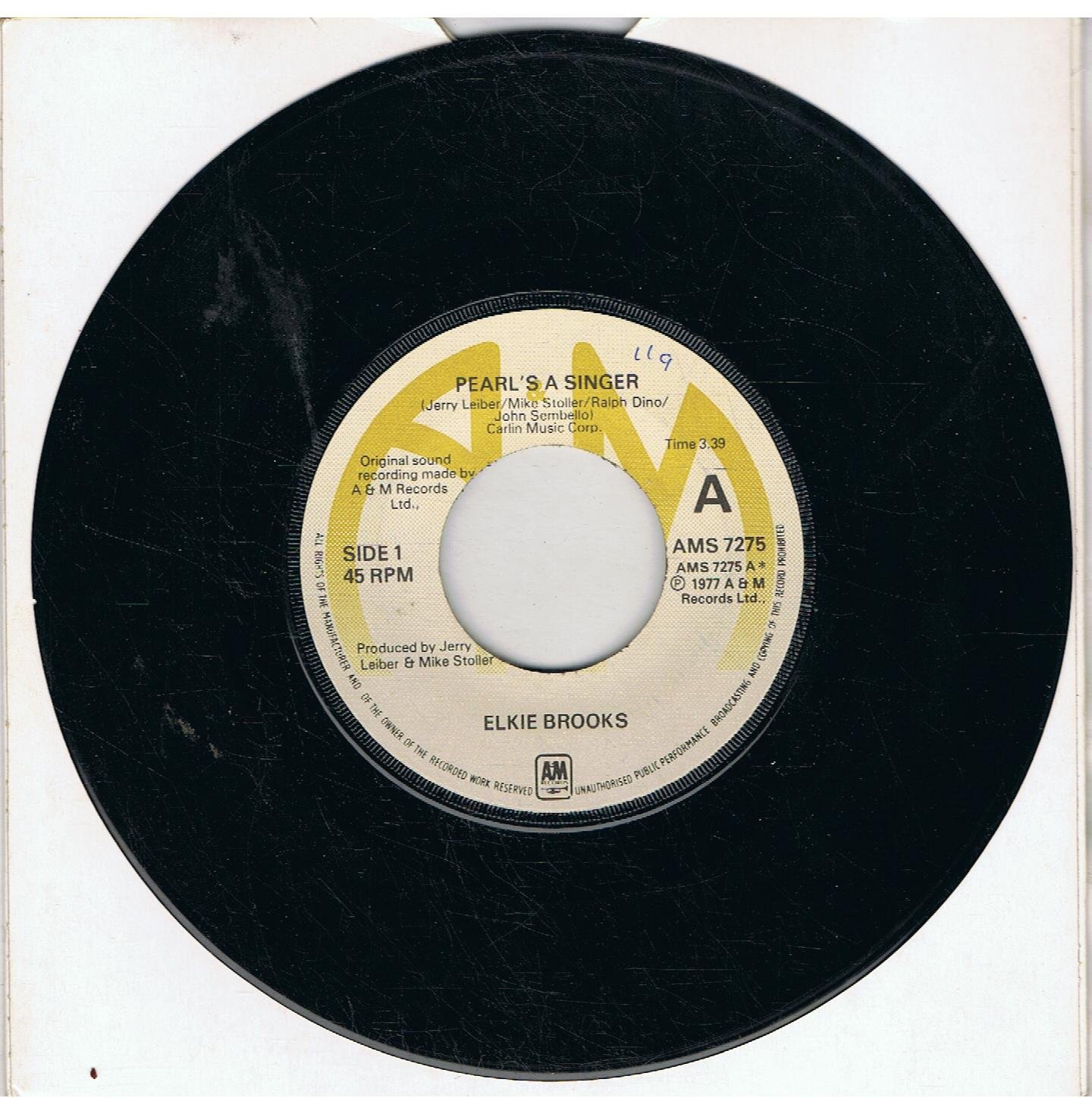 Amazon.com: Pearl's A Singer - Elkie Brooks 7" 45: CDs & Vinyl