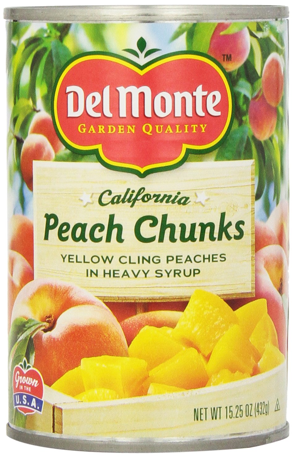 Amazon.com : Del Monte Peach Chunks Yellow Peaches in Heavy Syrup, 15. ...