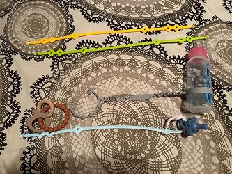 Amazon.com: The Baby Wey Toy Straps for Baby 5 Pieces, Silicone Toy ...