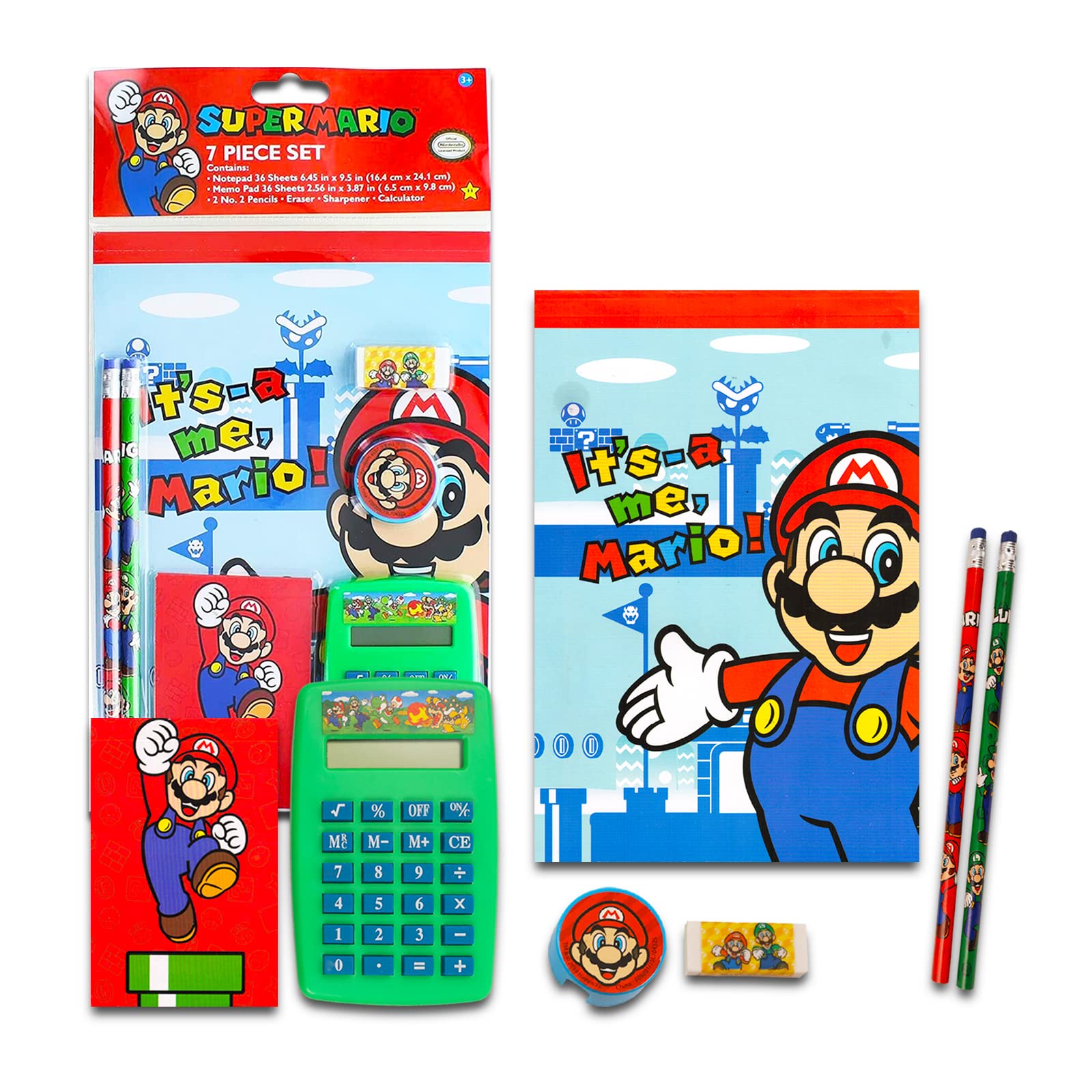 Snapklik.com : Mario School Supplies Value Pack - 9 Pc Bundle