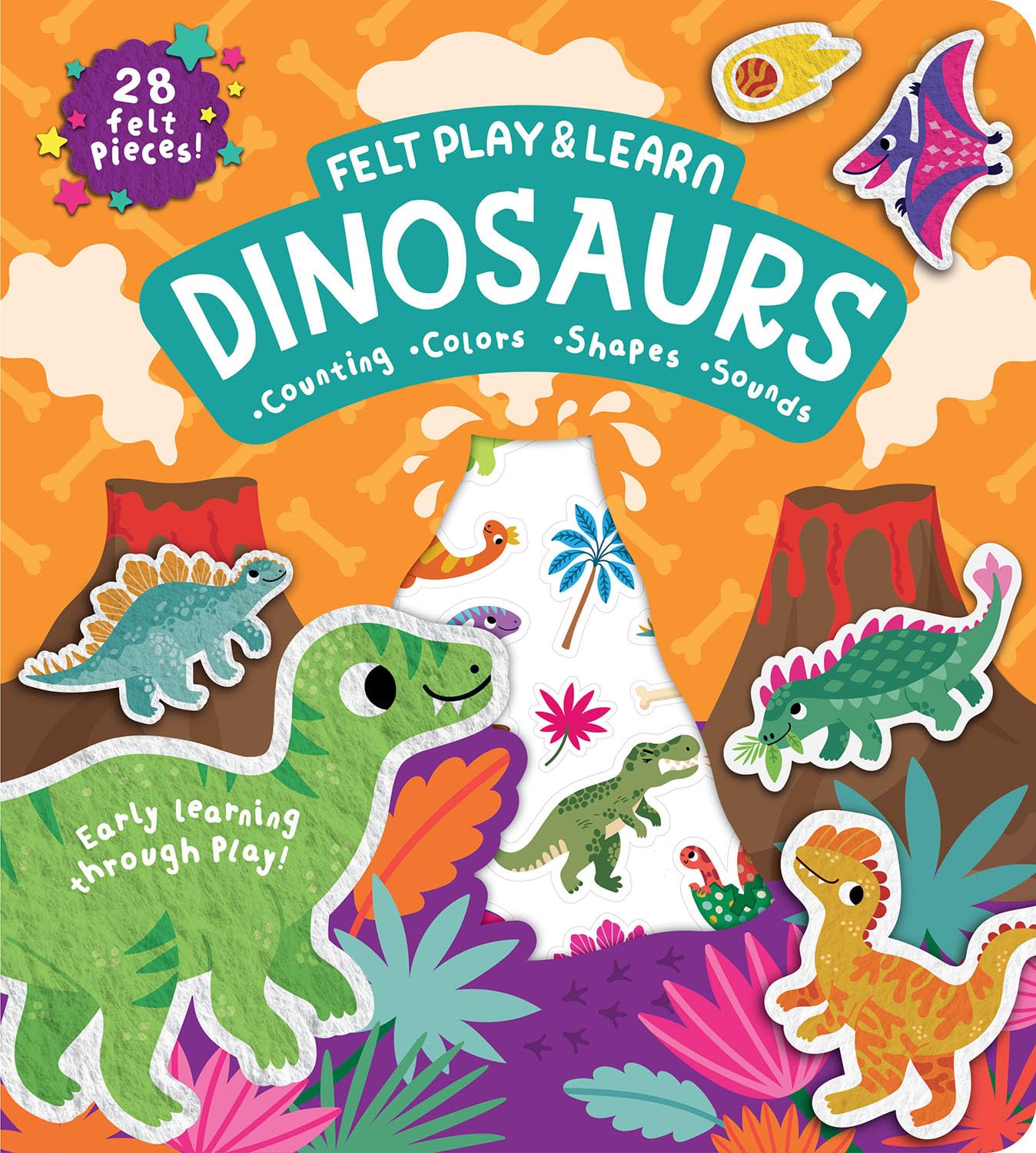 Felt Play & Learn Dinosaurs (Touchy-Feely Felt Play & Learn): Amazon.co ...