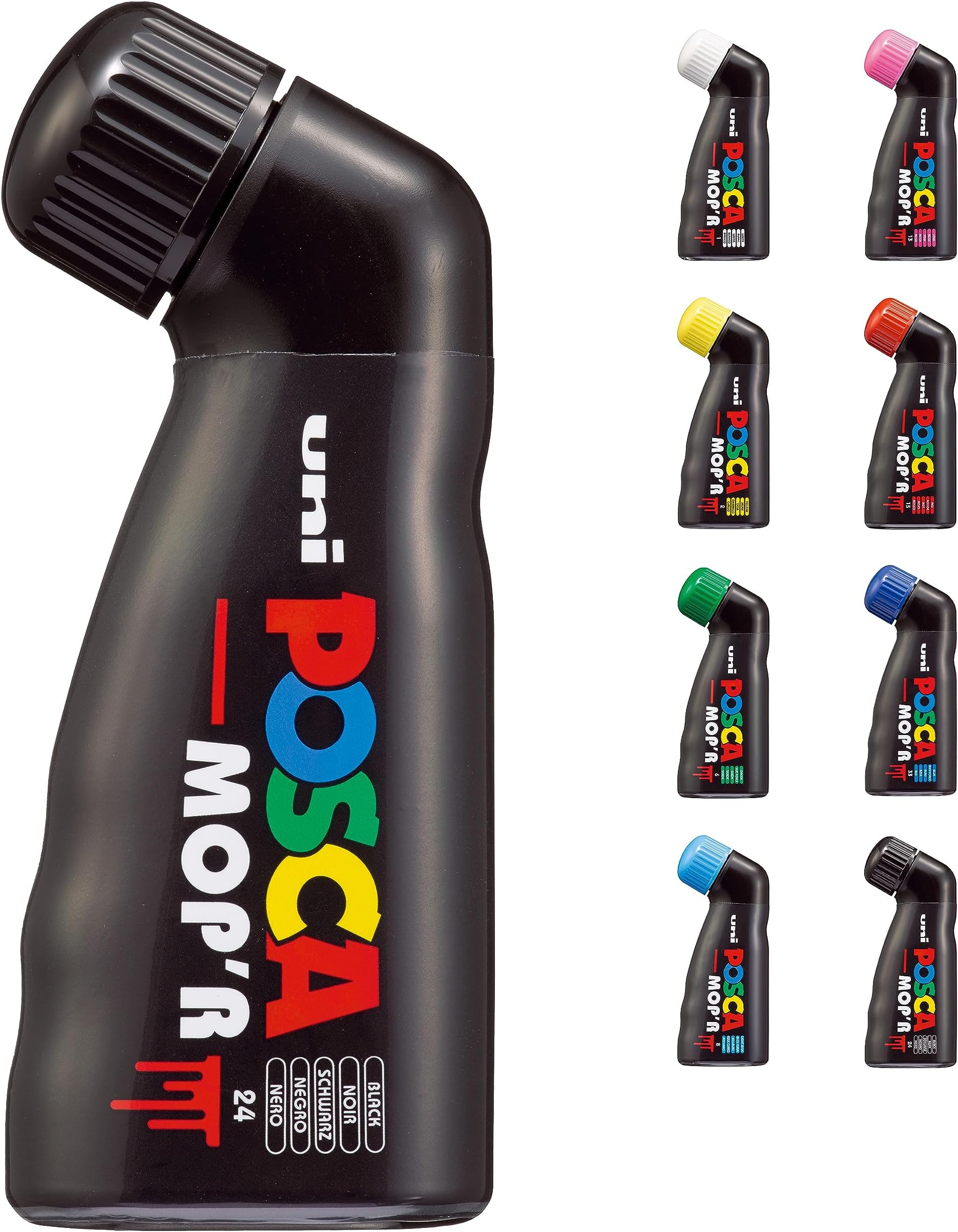 Amazon.com: Uni POSCA Paint PCM-22 MOP'R Marker Black with XXL (3-19mm ...