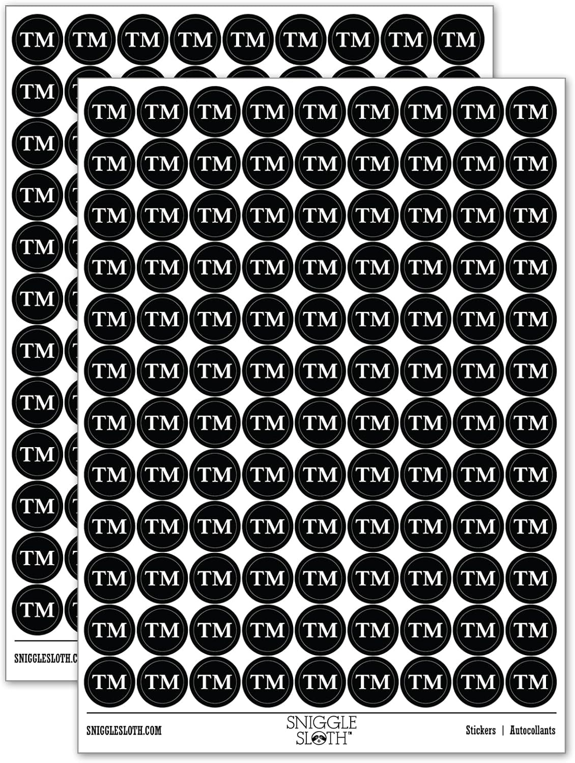 Amazon.com: Trademark TM Symbol 200+ Round Stickers - Gloss Finish - 0. ...