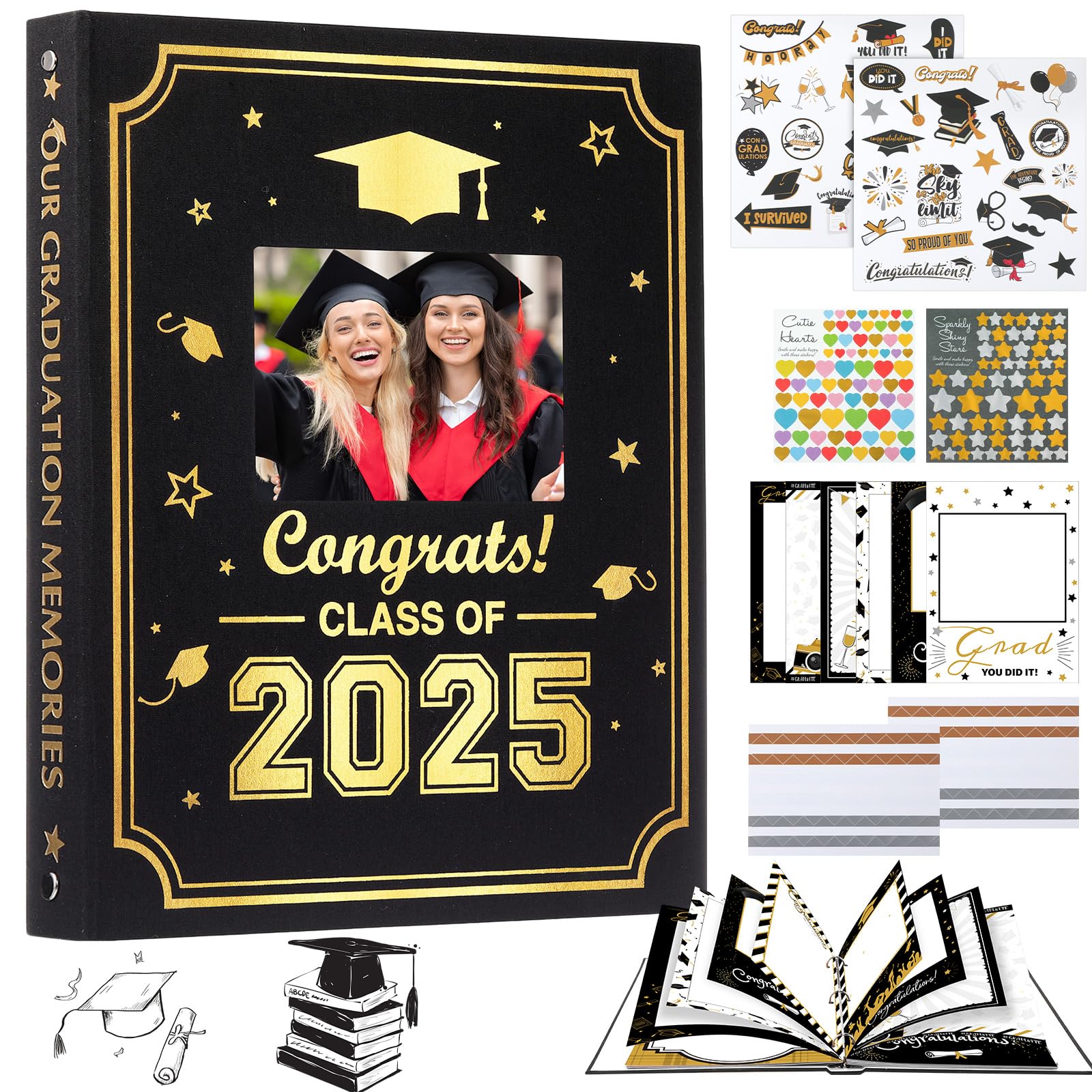 Snapklik.com : Pasimy Graduation Scrapbook Kit A4 Photo Album 60 Pages ...