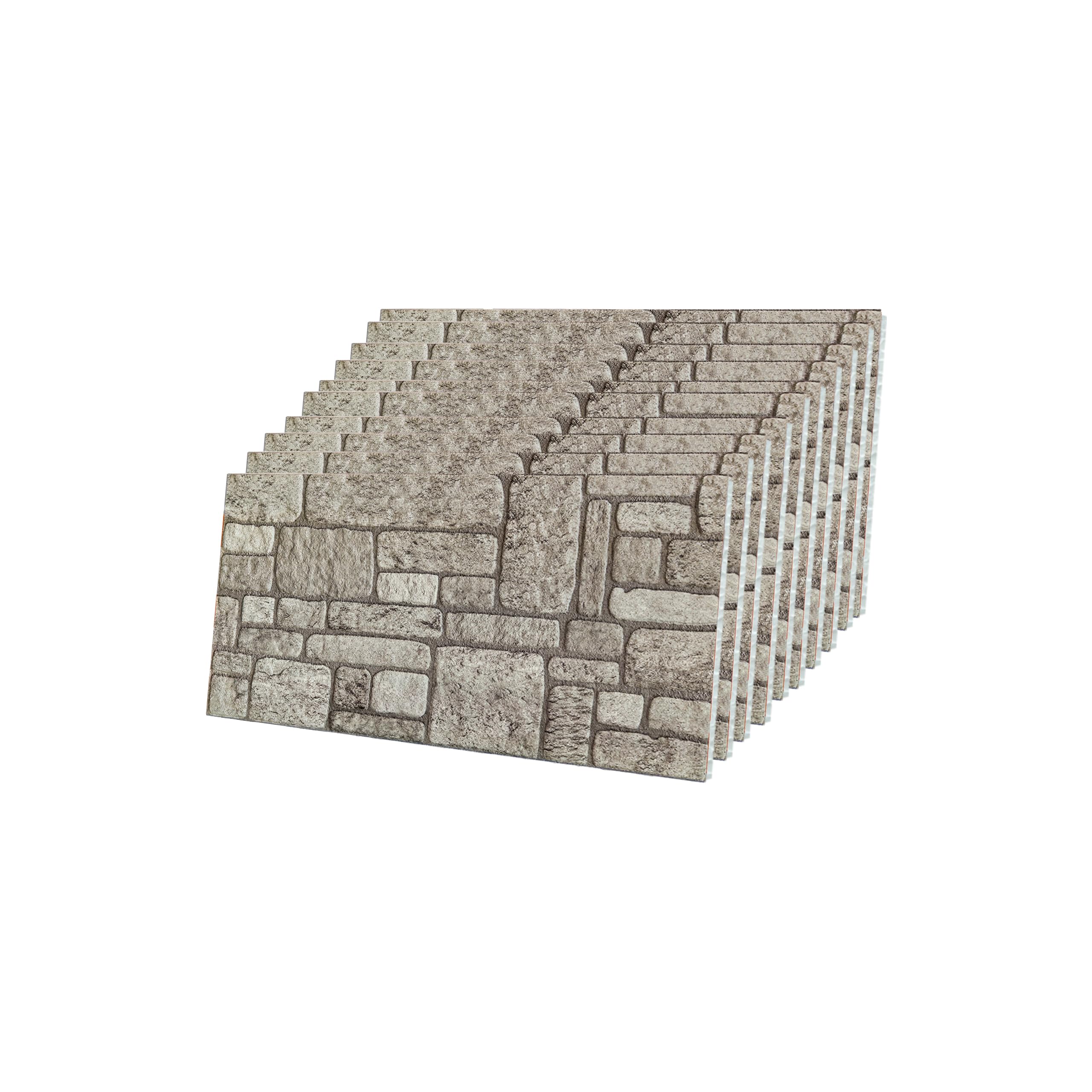 IZODEKOR 3D Stone Effect Wall Panels - Faux Stone Paneling for Living ...