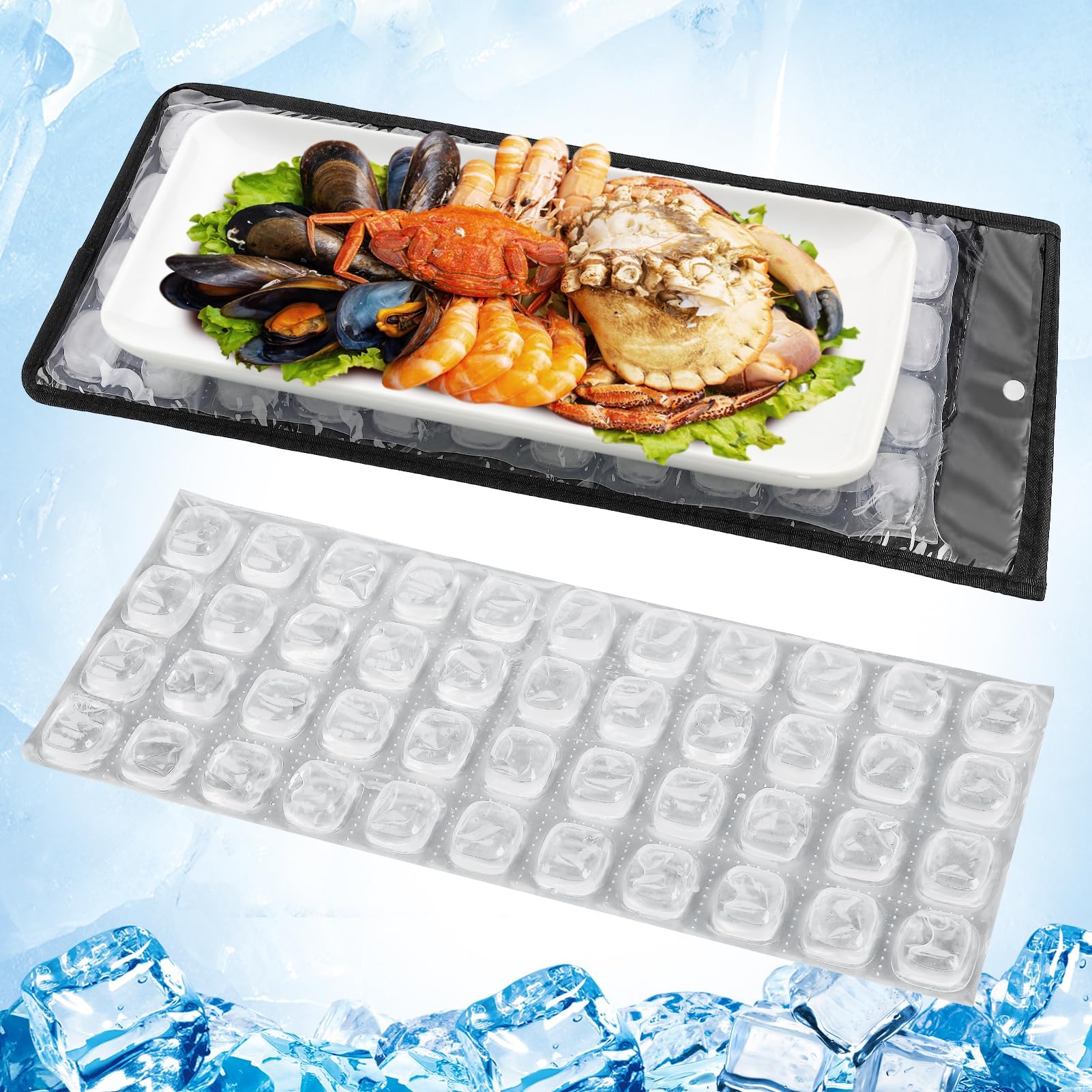 Amazon.com: Reusable Ice Sheets for Coolers - Flexible Ice Packs ...