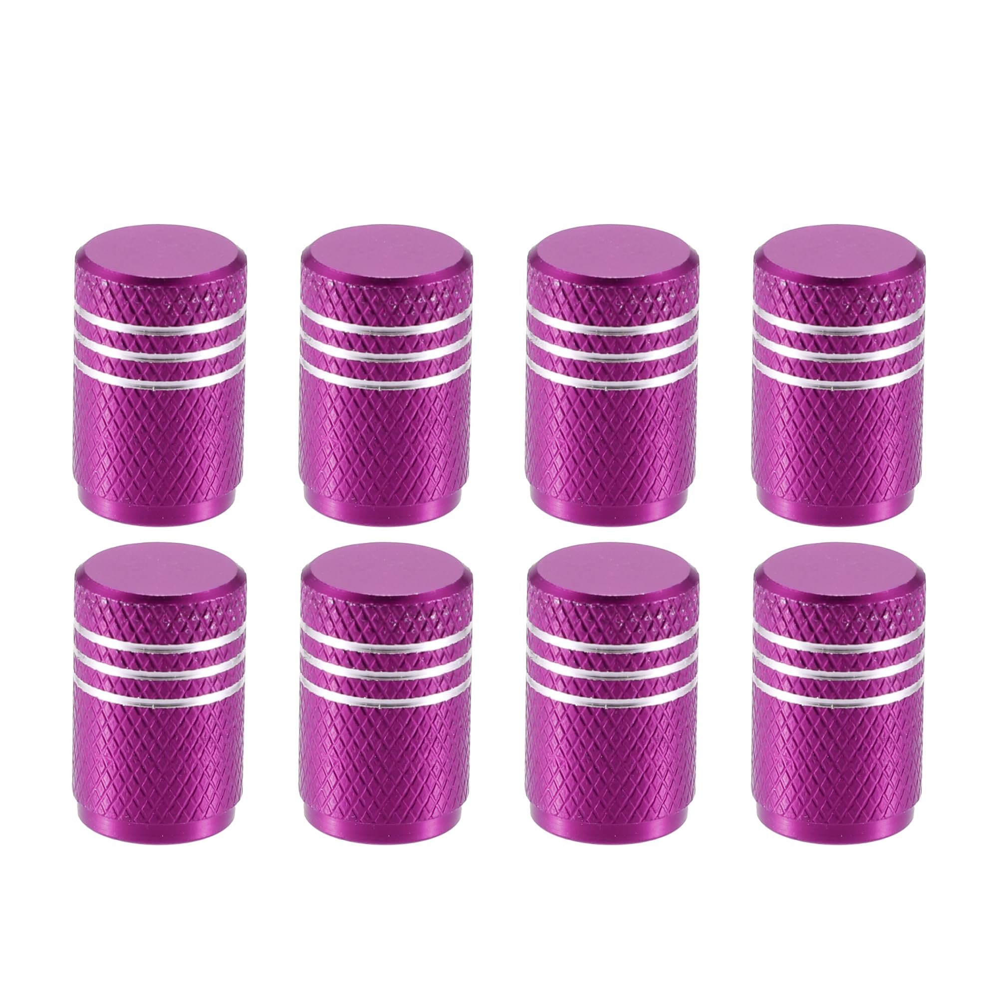 Amazon.com: X AUTOHAUX 8pcs Purple Car Round Tire Valve Stem Cap with ...