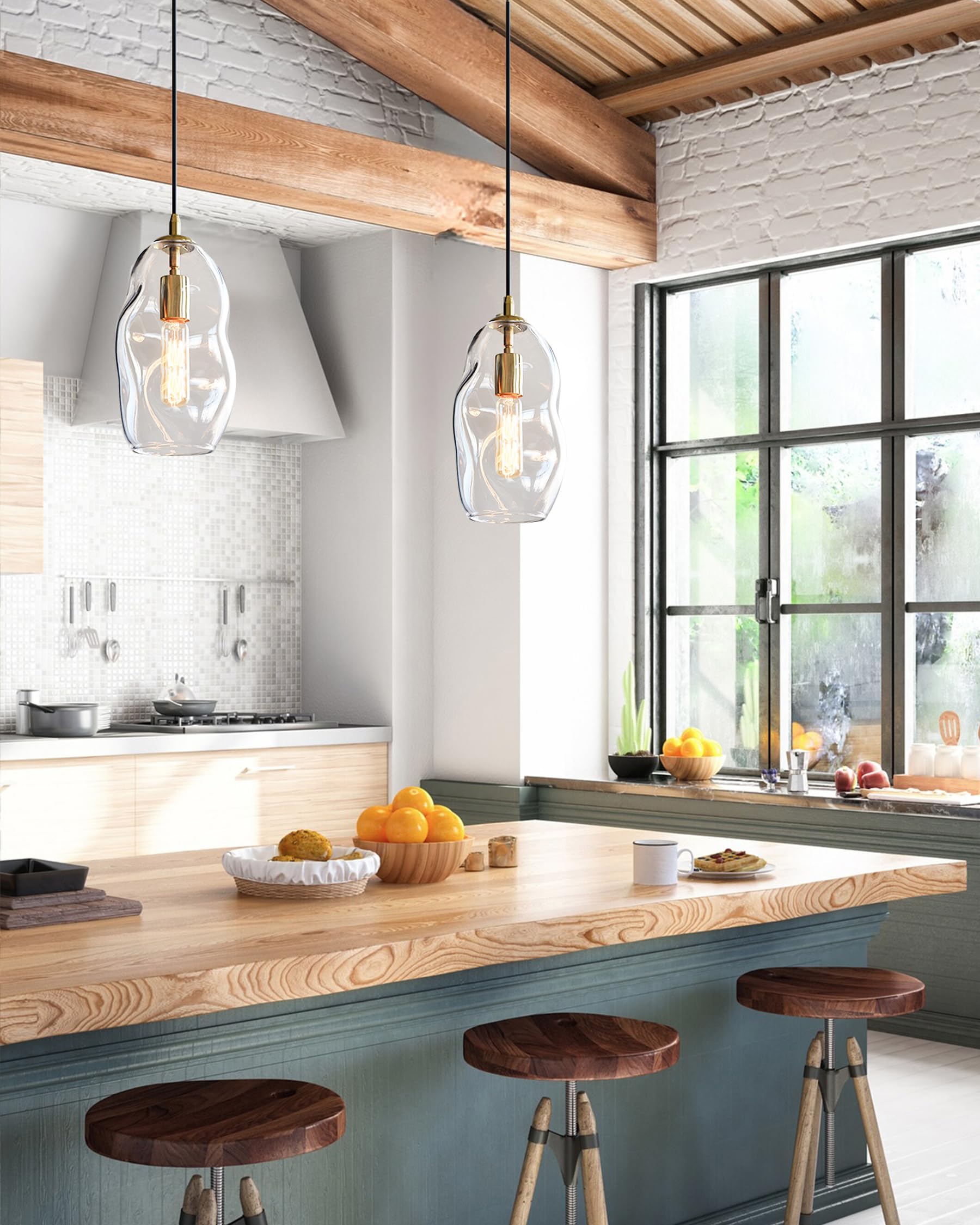 Snapklik.com : Pendant Light Fixtures Glass Pendant Lights Kitchen ...