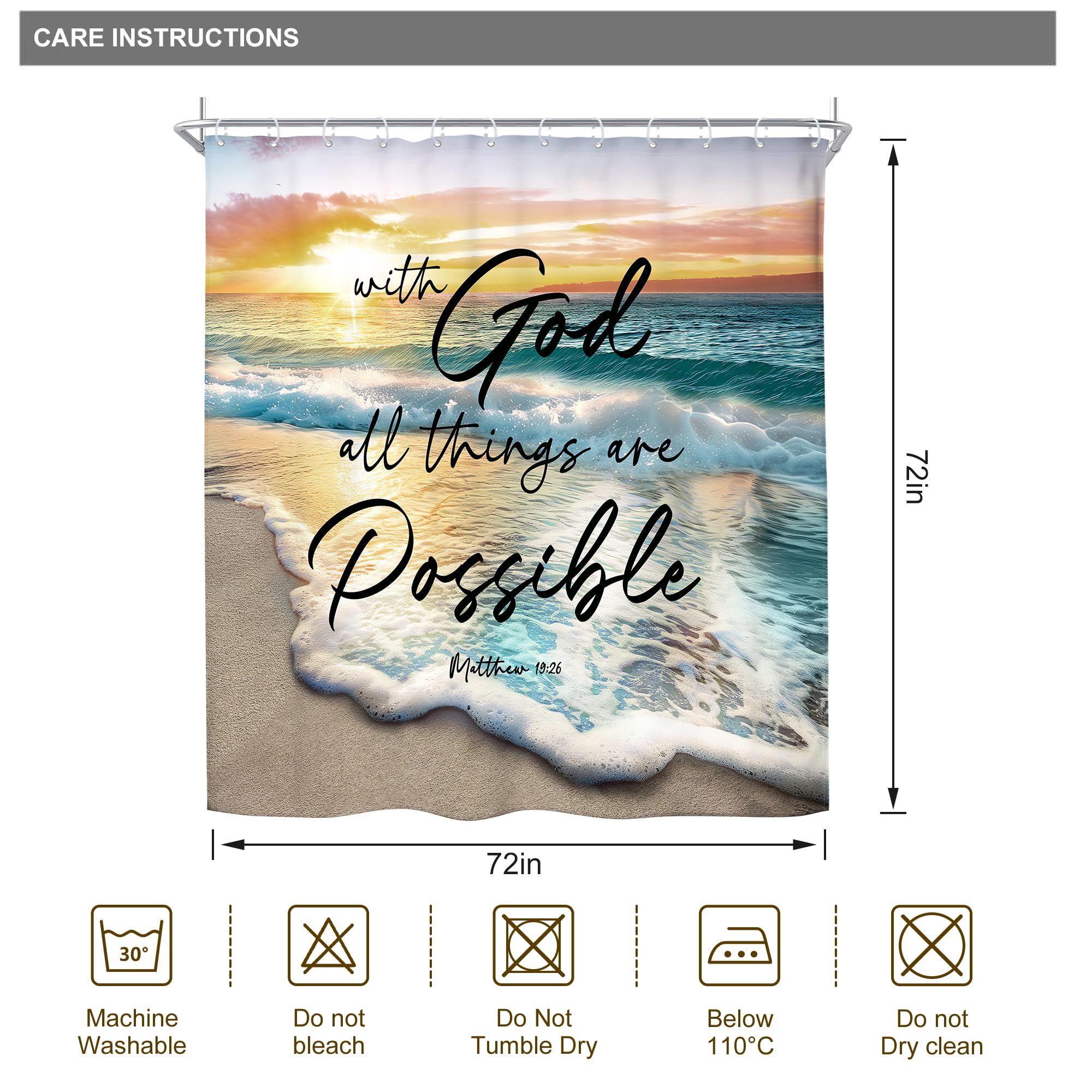 Summer Beach Bible Verses Psalm 23:3 He Restores My Soul | Modern