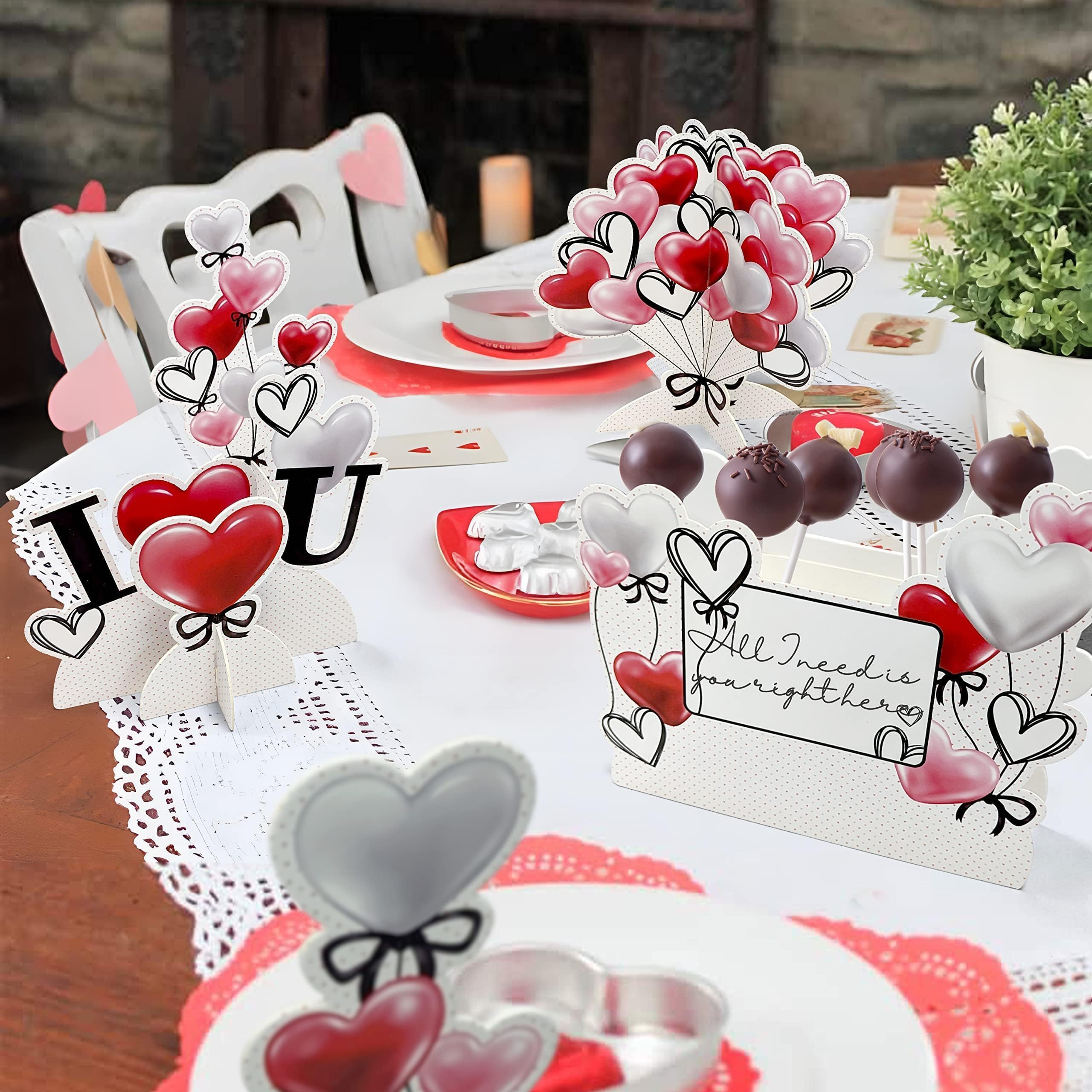 Heart Themed Centerpieces