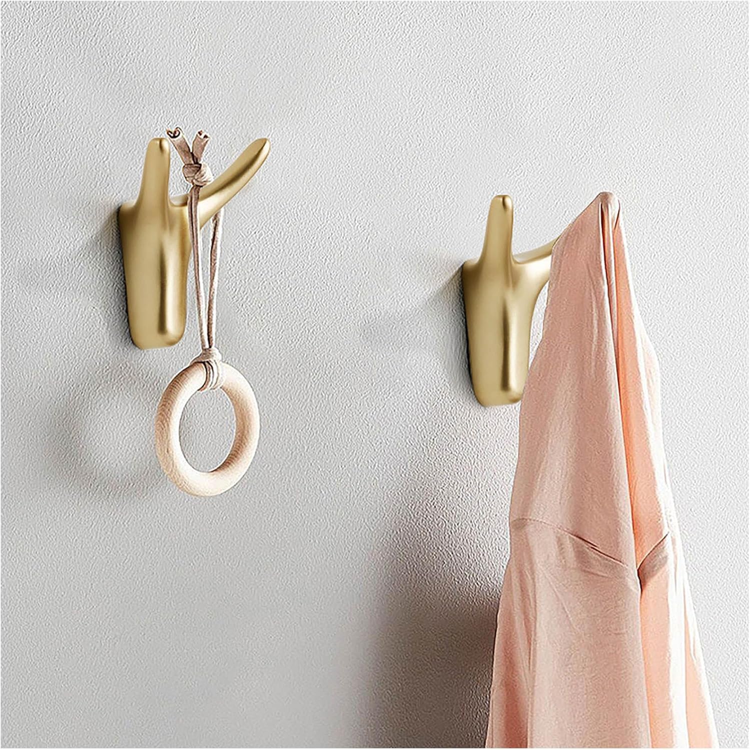 Amazon.com: DaylyFav 6 Pack Gold Coat Hooks for Wall Hanging Heavy Duty ...
