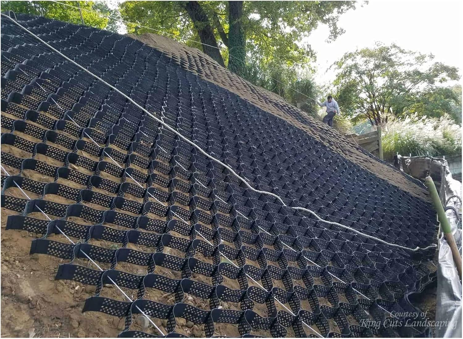 Amazon.co.jp: Gravel Protective Matt Heavy Duty Geogrid Ground Grid For ...