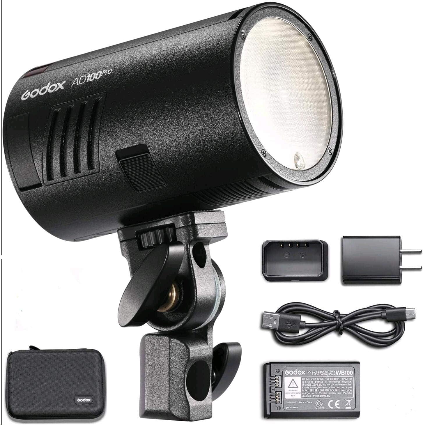 Amazon.com : GODOX AD100Pro Pocket Studio Flash Light Photography Light ...