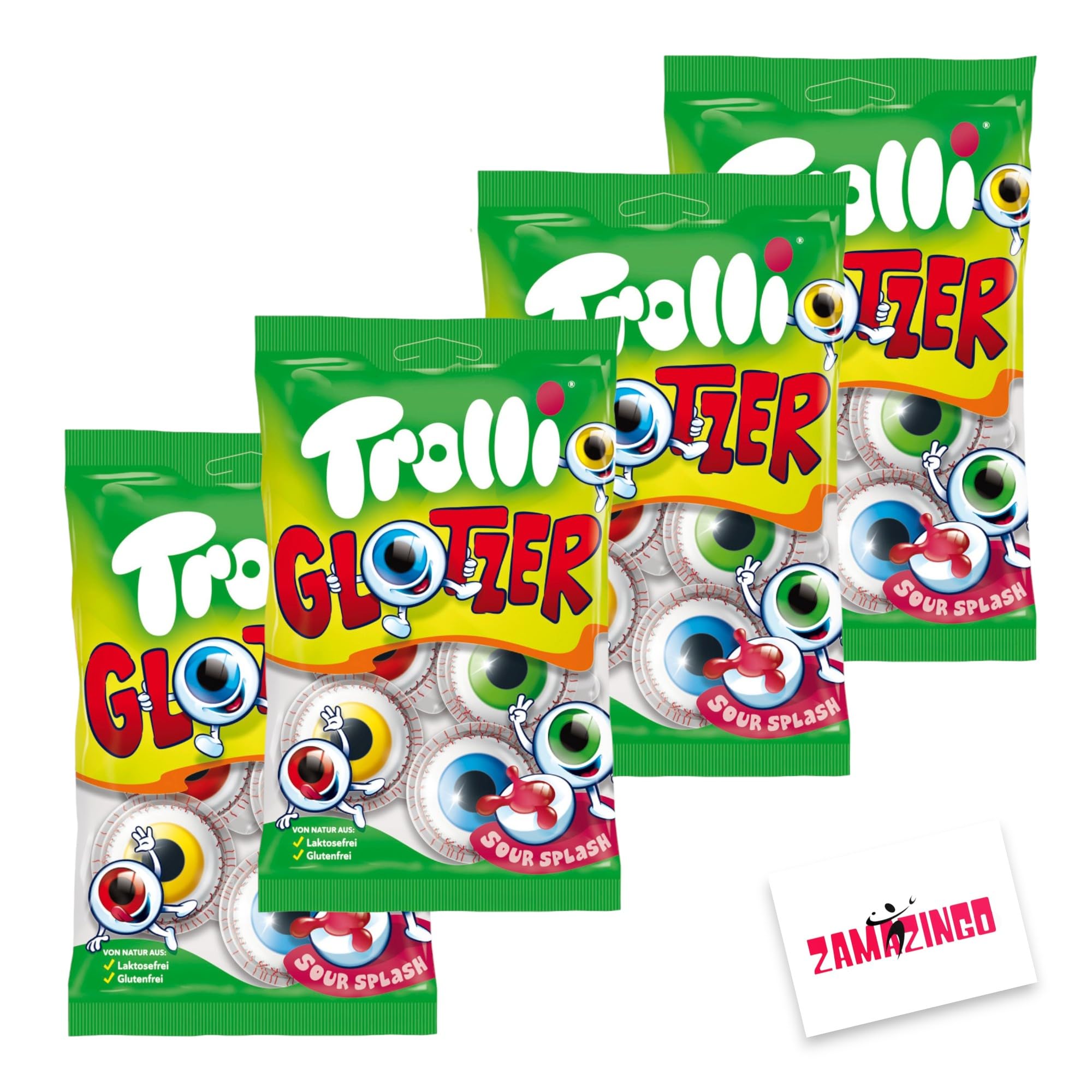 Trolli Glotzer Halloween Schaumzucker-Gummibonbon mit saurer Füllung ...