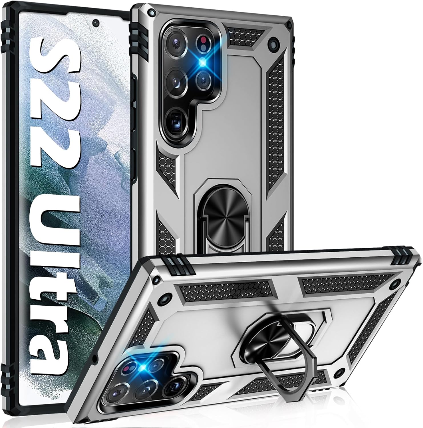 Amazon.com: for Samsung Galaxy S22 Ultra Case Military Grade Rugged Shockproof Galaxy S22 Ultra ...