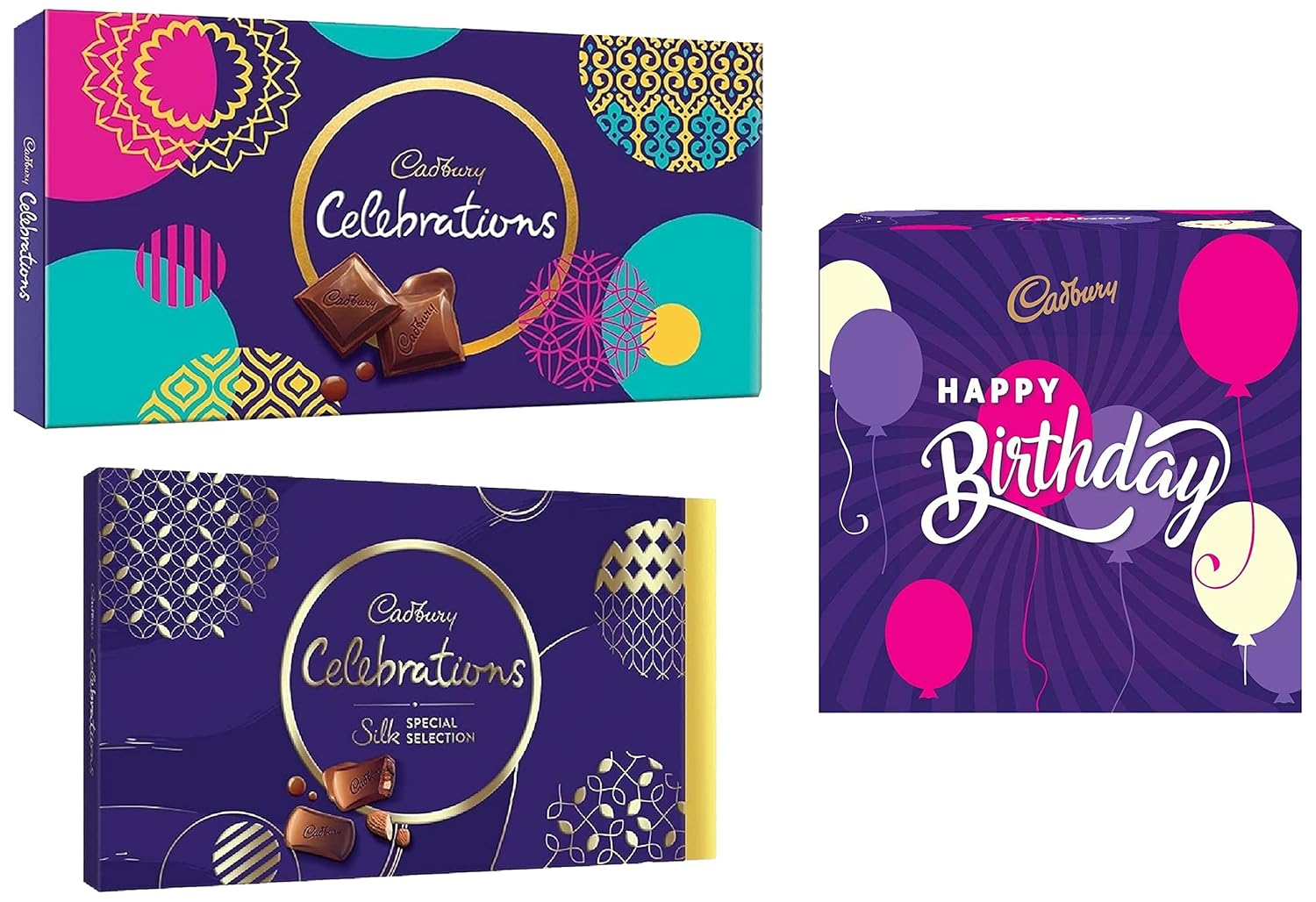 Cadbury Celebrations Combo(1 X Silk Selection, 233g + 1 X Celebrations ...