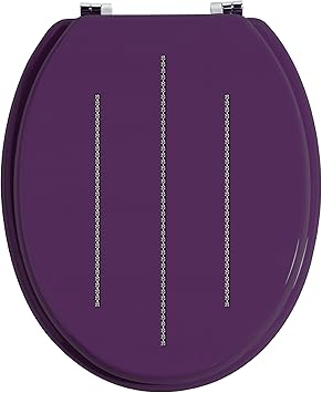 Premier Housewares 1604098 Toilet Seat Purple Toilet Seats Soft Close ...