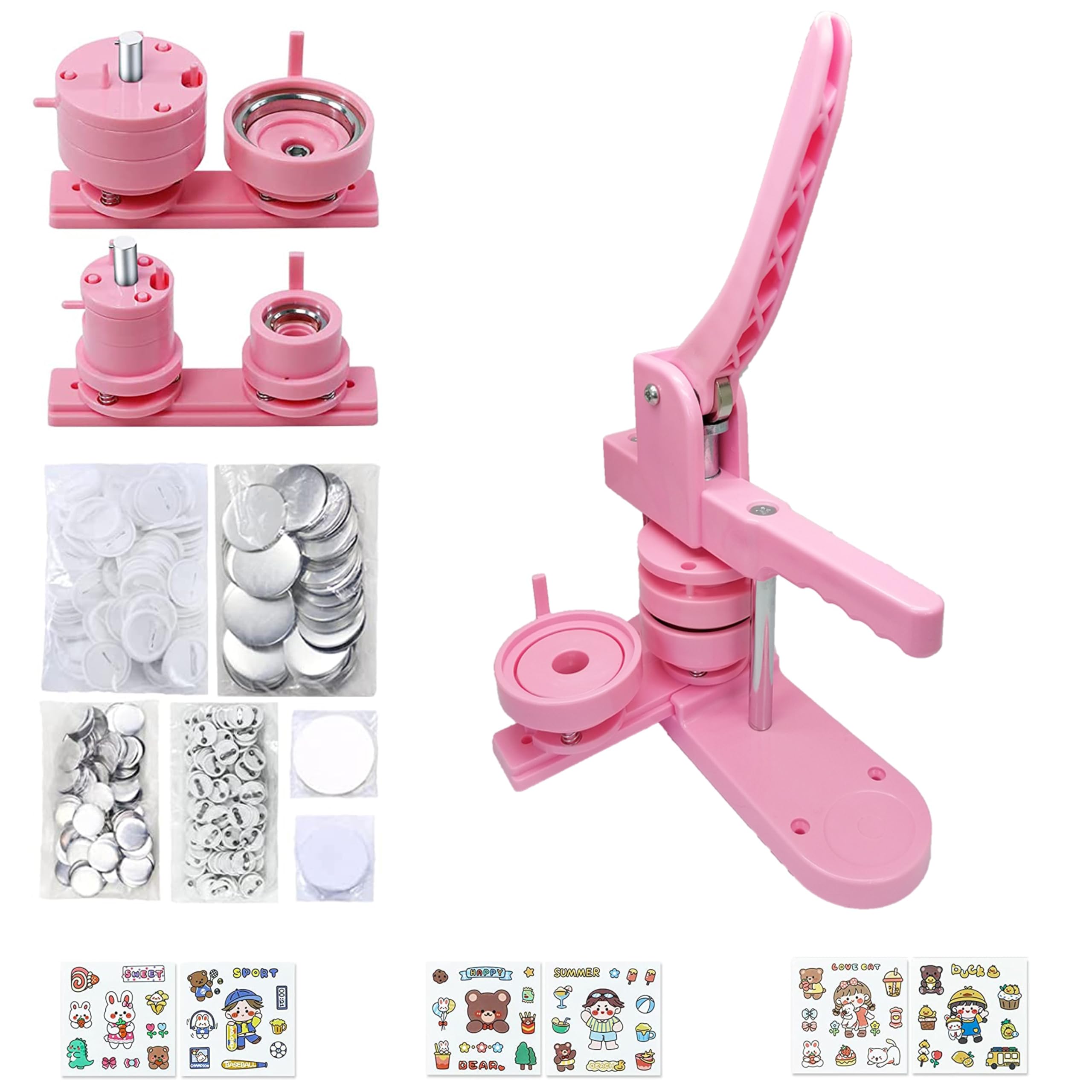 Amazon.com: DCBADGE Button Maker Machine Multiple-Sizes, DIY Pin Button ...