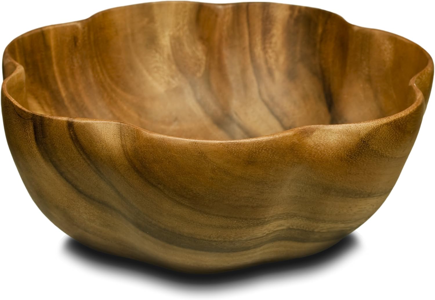 Amazon.com | PACIFIC MERCHANTS 10X4 Flared Bowl, 1 EA: Wooden Bowls ...