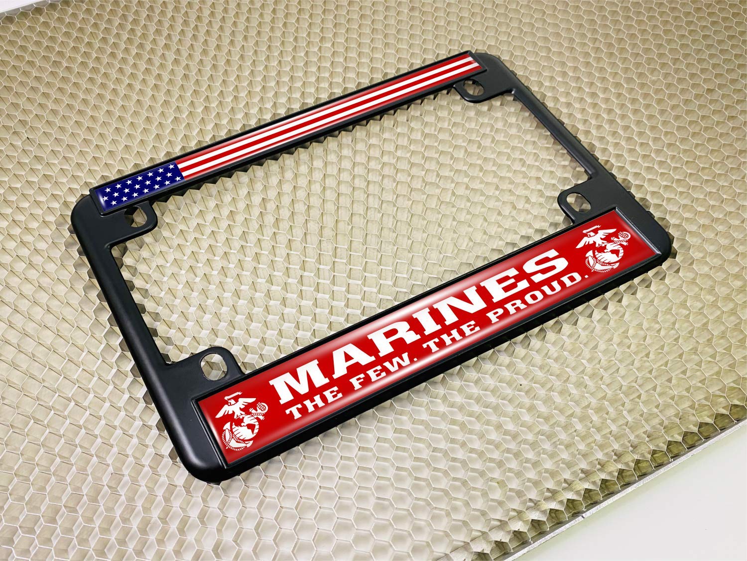 [Officially Licensed USMC Product] - Motorcycle Metal License Plate ...