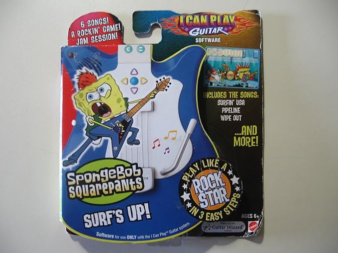 Amazon.com: Fisher-Price I Can Play Guitar Sw Spongebob'S Surf's Up ...