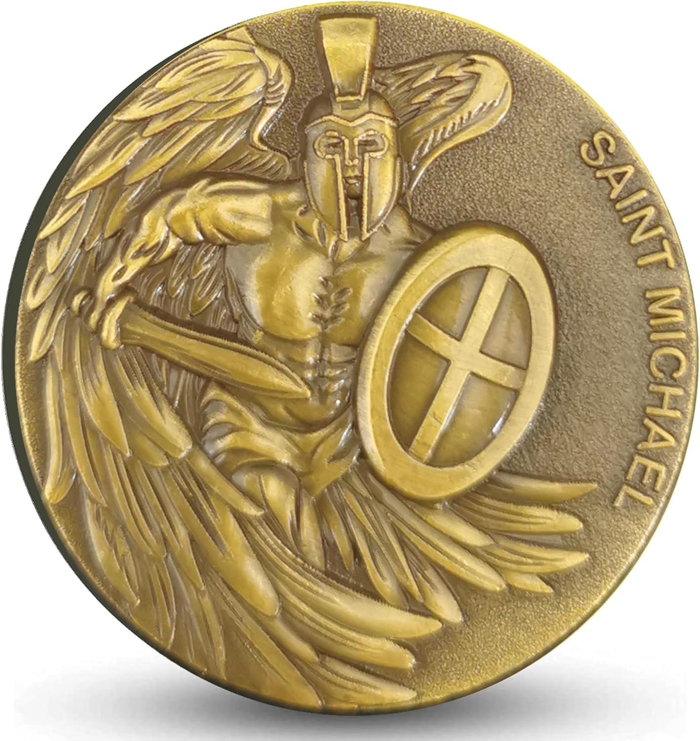 Amazon.com: Saint Michael Archangel Challenge Coin Christian Daily ...
