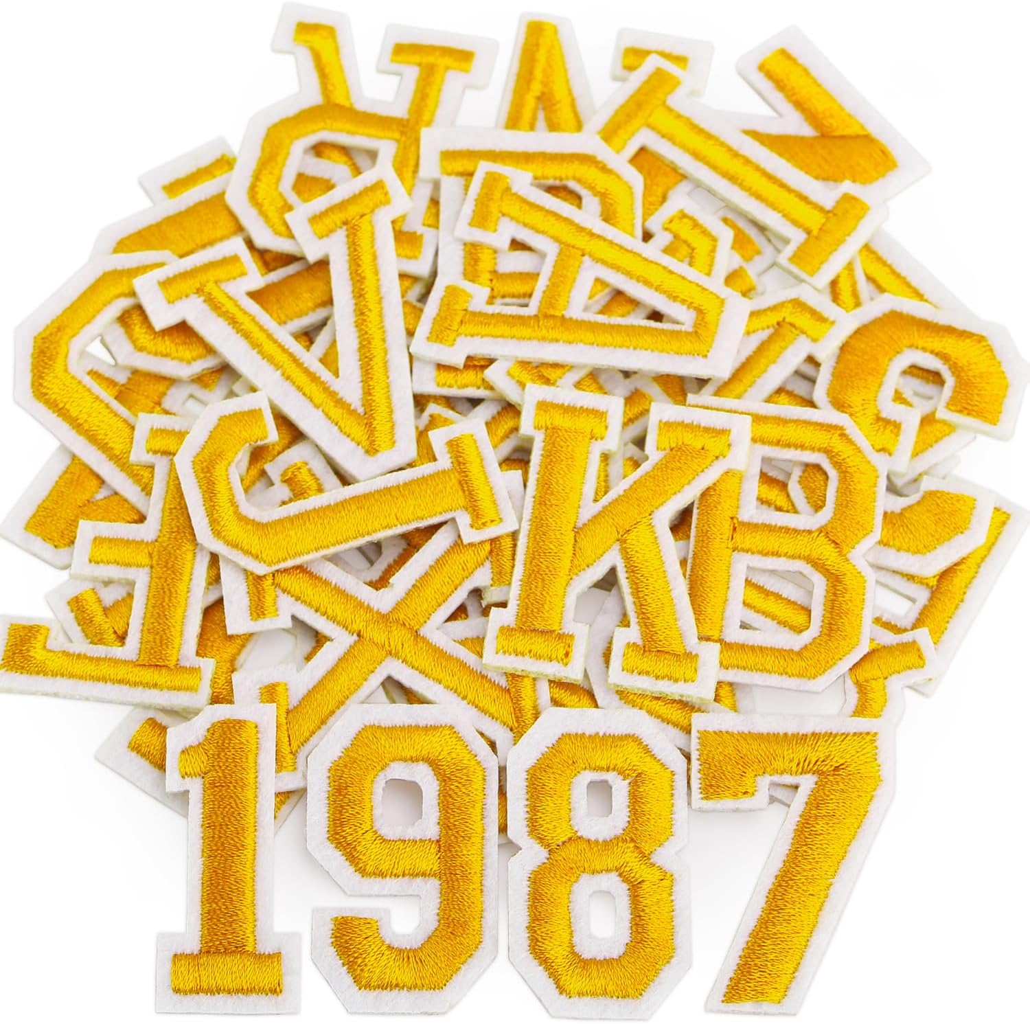 Amazon.com: Iron on Letters and Numbers Patches for Clothes DIY ...