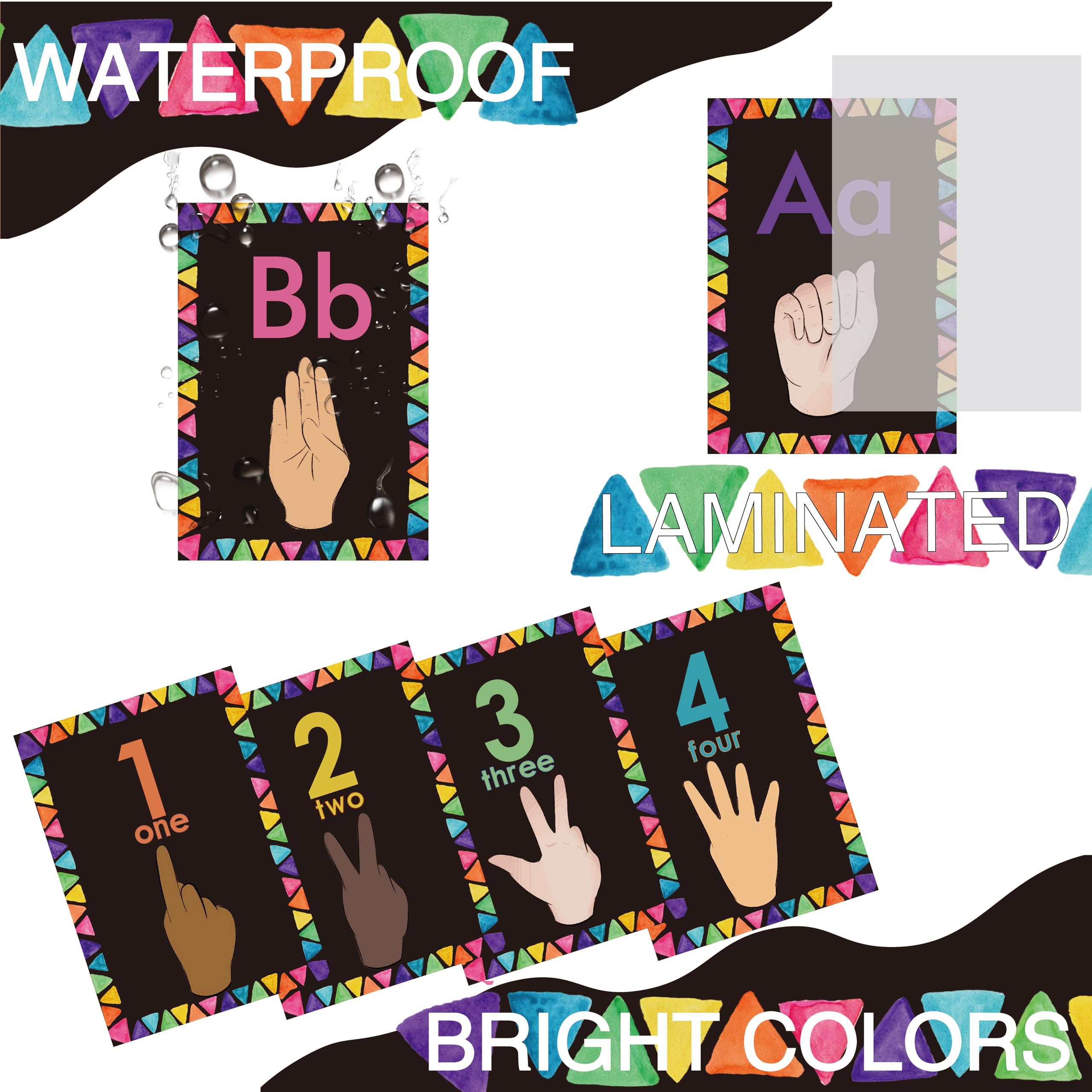 Educational Felt Board BEUNITONE 74-Piece Sign Language Felt Board Set ...