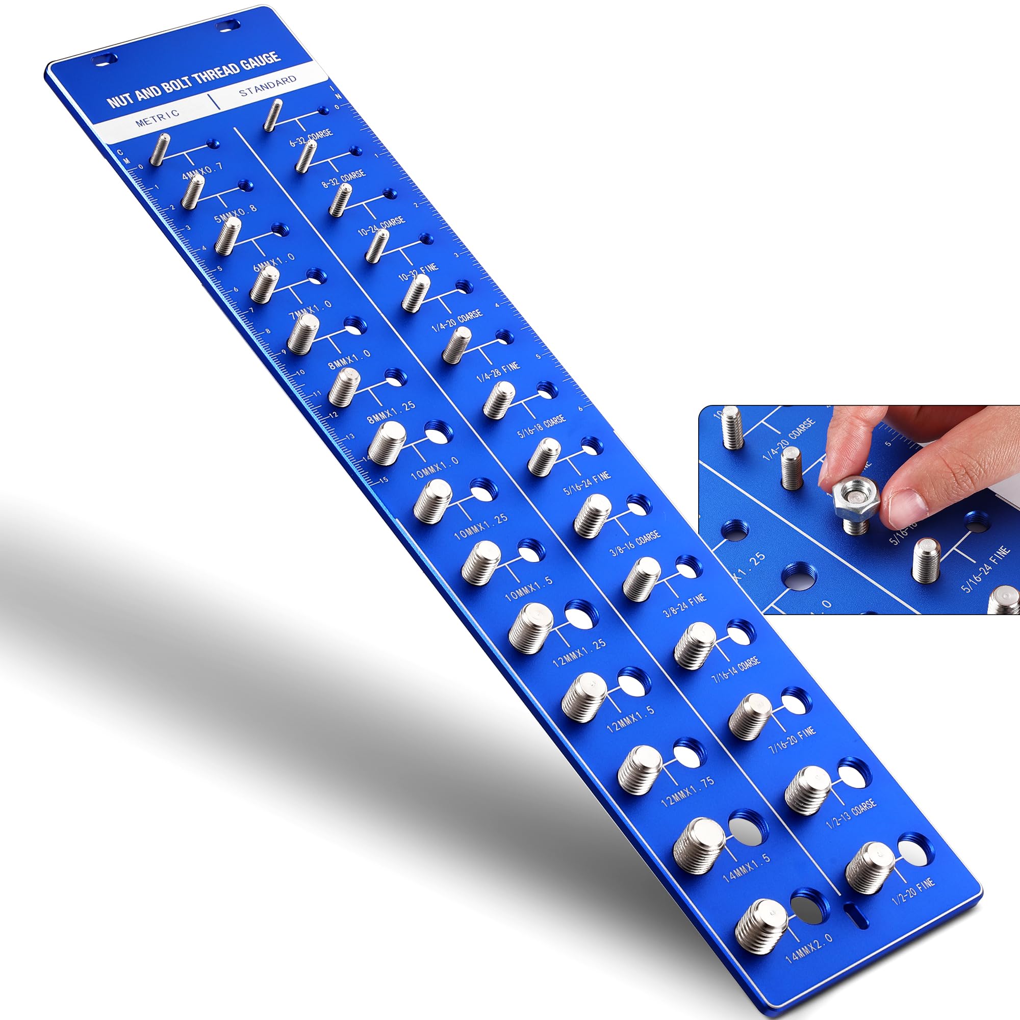 Snapklik.com : ZXZYHFTY 28 Bolt And Nut Identifier Gauge, Thread ...