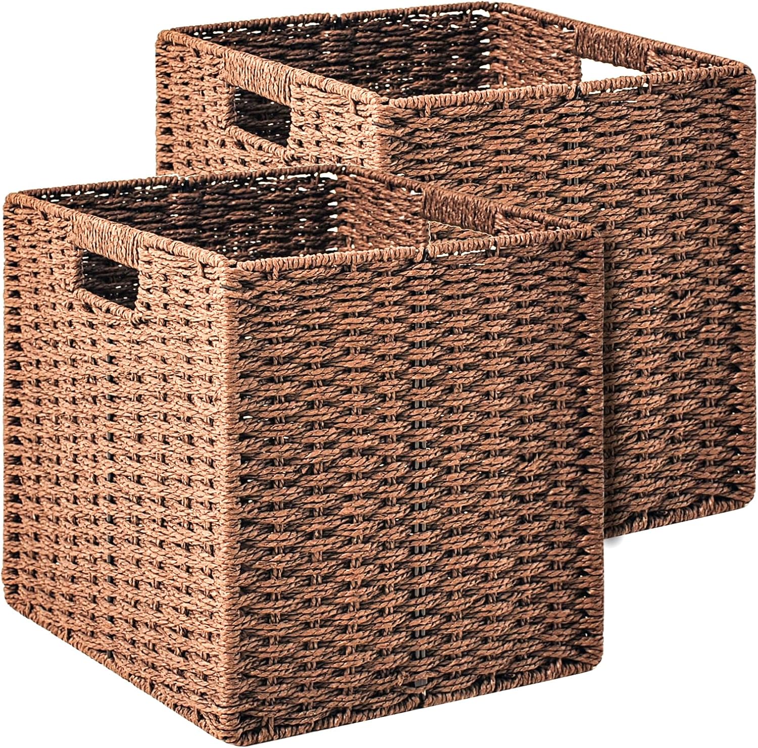 Amazon.com: ICERZCZ Wicker Storage Baskets for Organizing Shelves ...