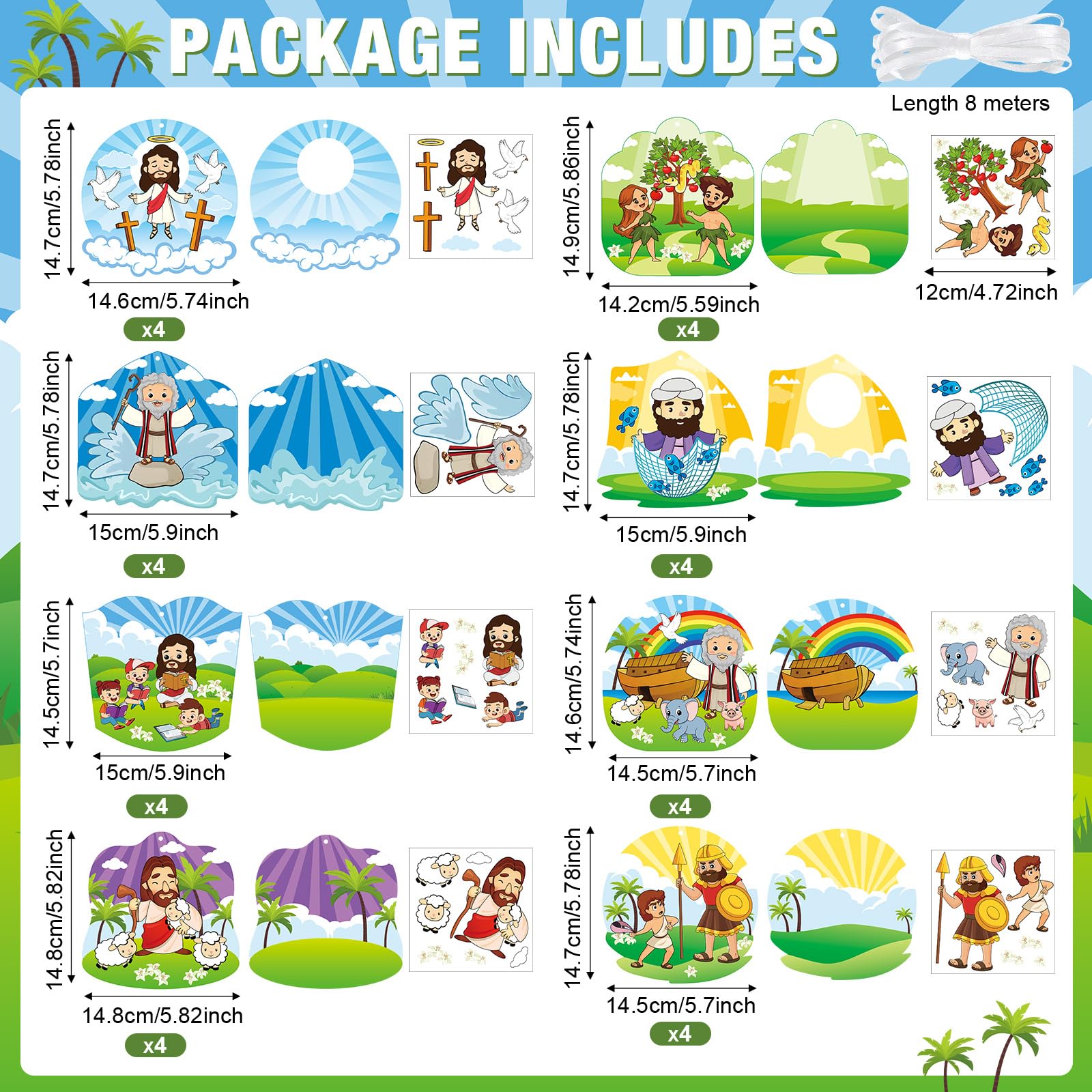 Snapklik.com : Blosssound 32 Sets Religious Jesus Craft Kits For Kids ...