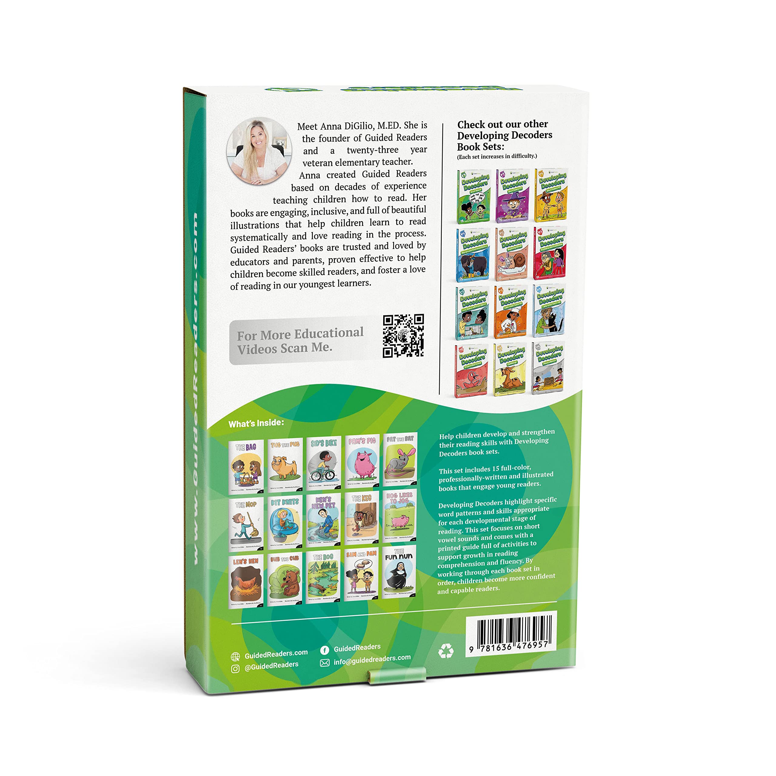 Snapklik.com : Decodable Readers: 15 Short Vowel Phonics Decodable ...