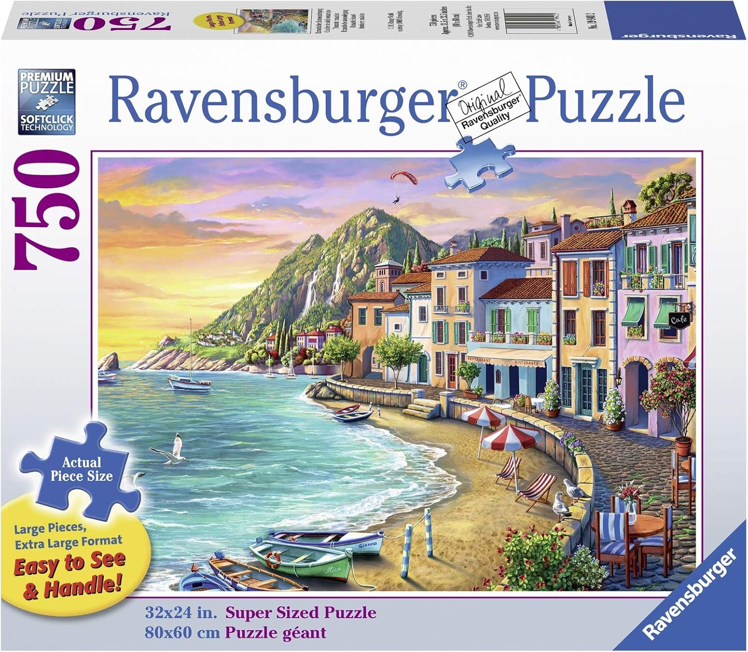 Amazon.com: Ravensburger Romantic Sunset 750-Piece Jigsaw Puzzle ...