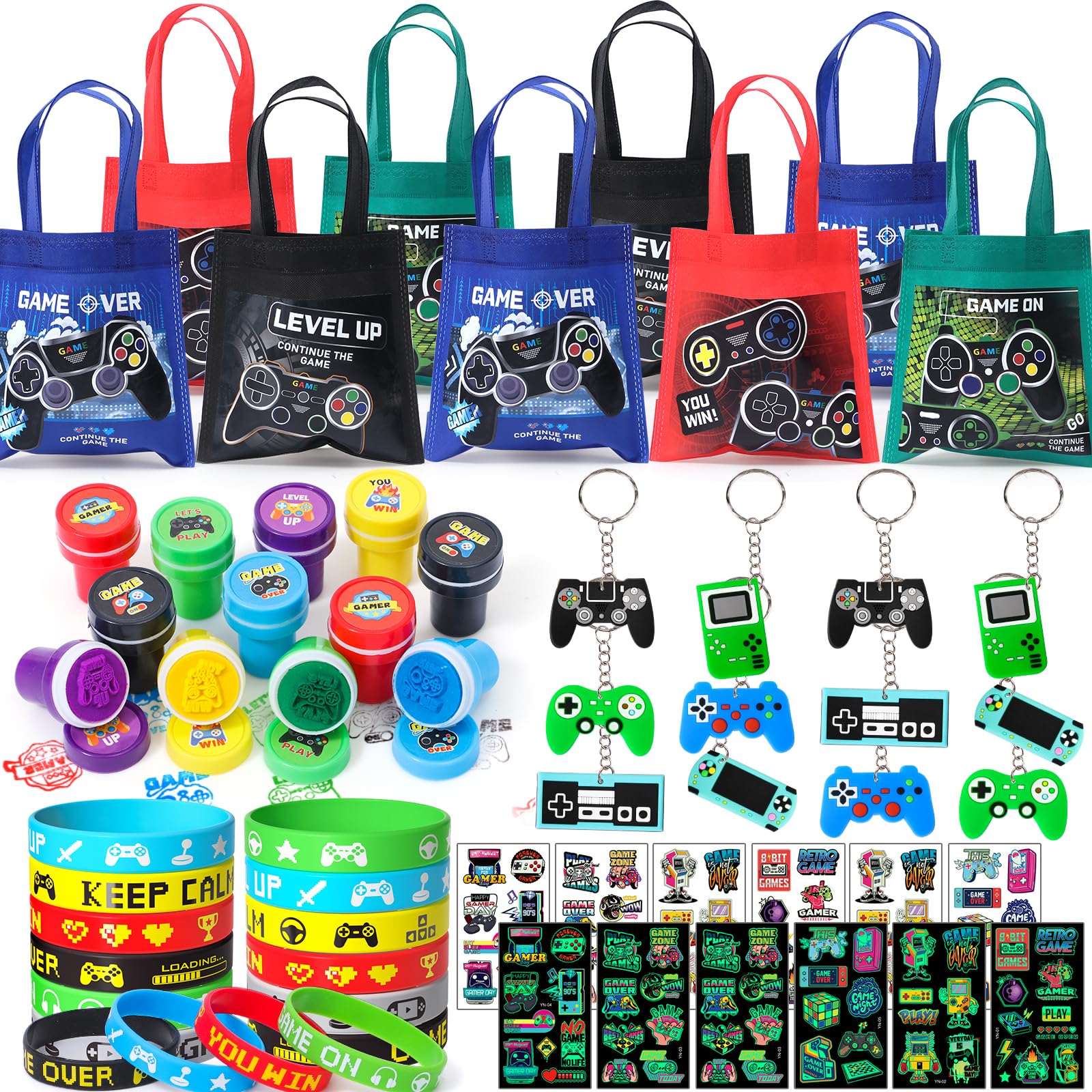 Amazon.com: Winrayk Video Game Party Favors Gamer Birthday Supplies for ...