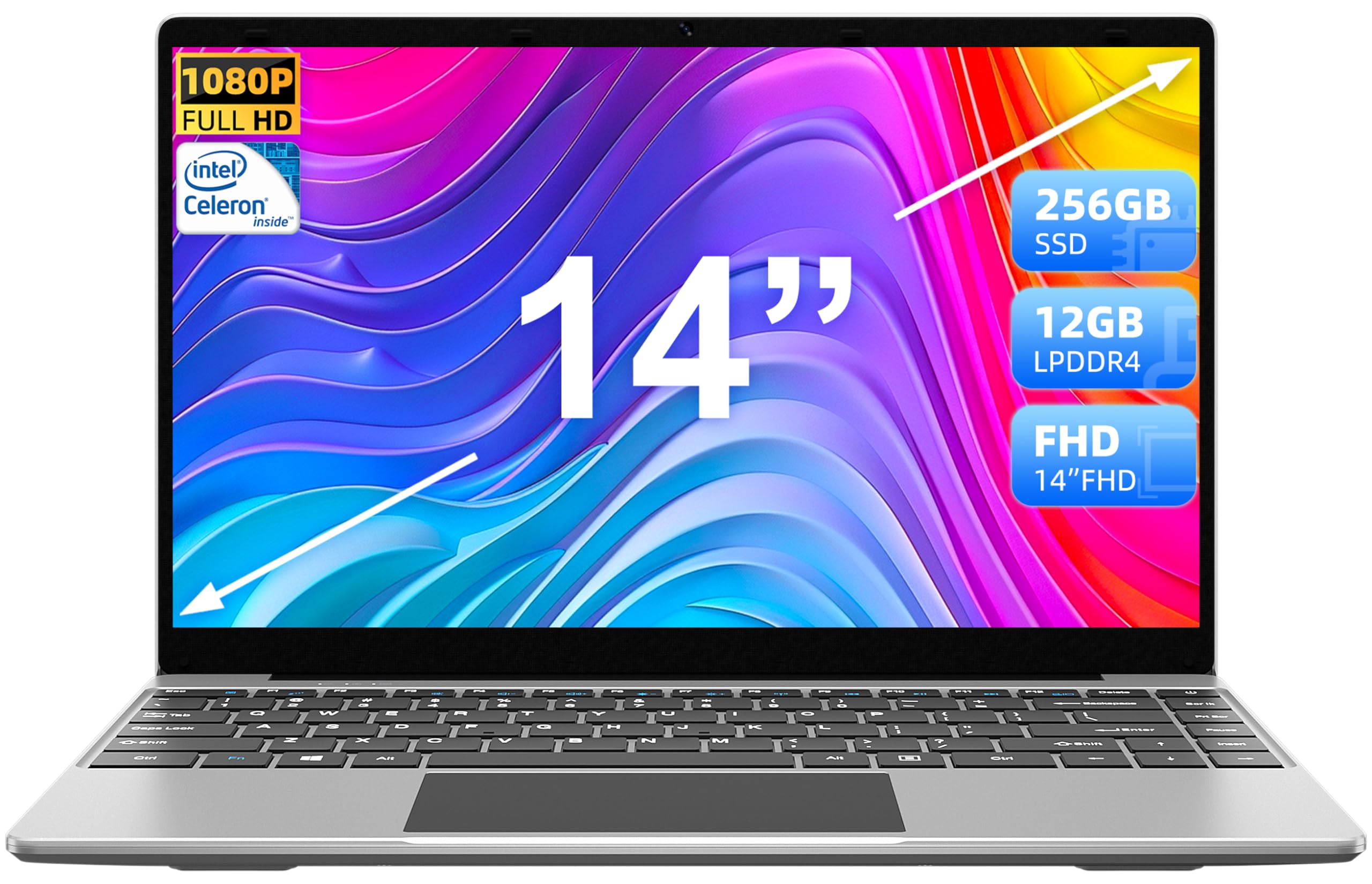Snapklik.com : Jumper Laptop Computer, 12GB LPDDR4 RAM 256GB SSD, Intel ...