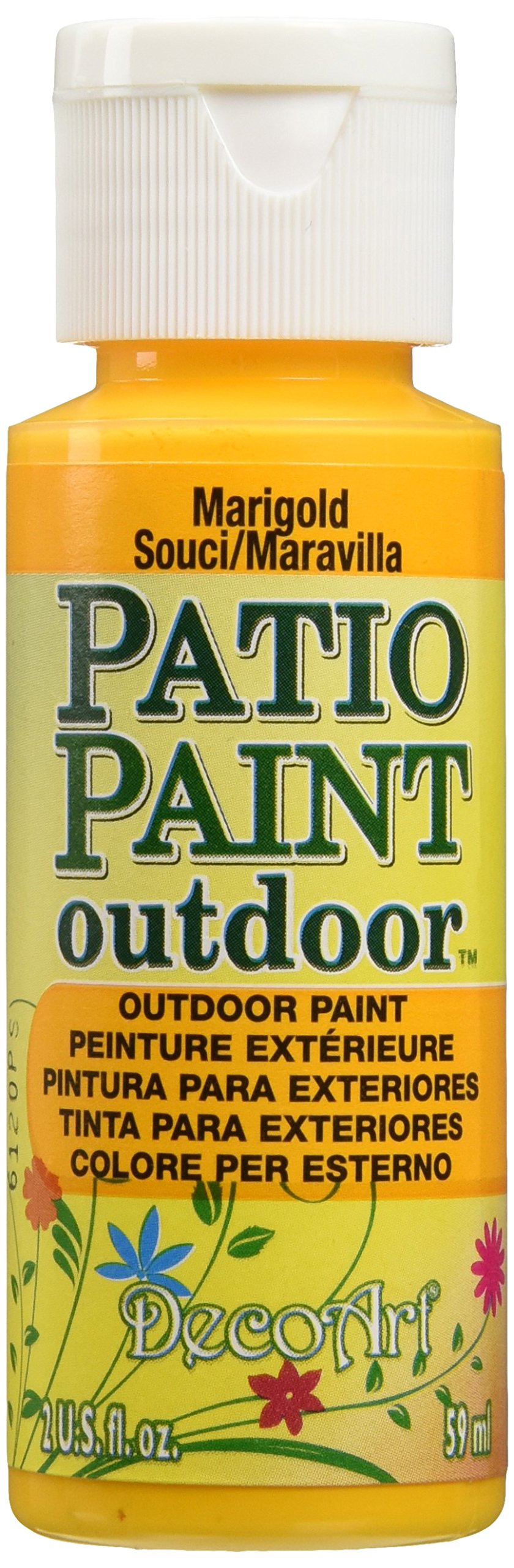 Amazon.com: DecoArt 3697-012 Patio Paint 2-Ounce Marigold Acrylic Paint