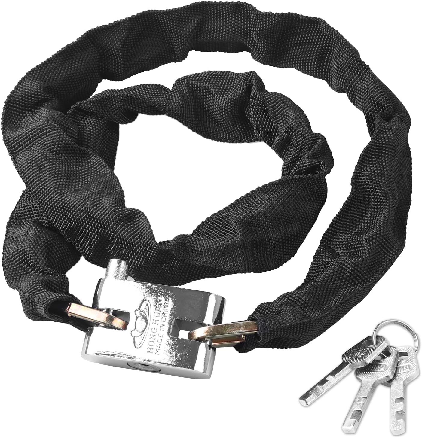Amazon.com: Heavy Duty Motorcycle Chain Lock 0.4In/10mm x 10 Ft with ...