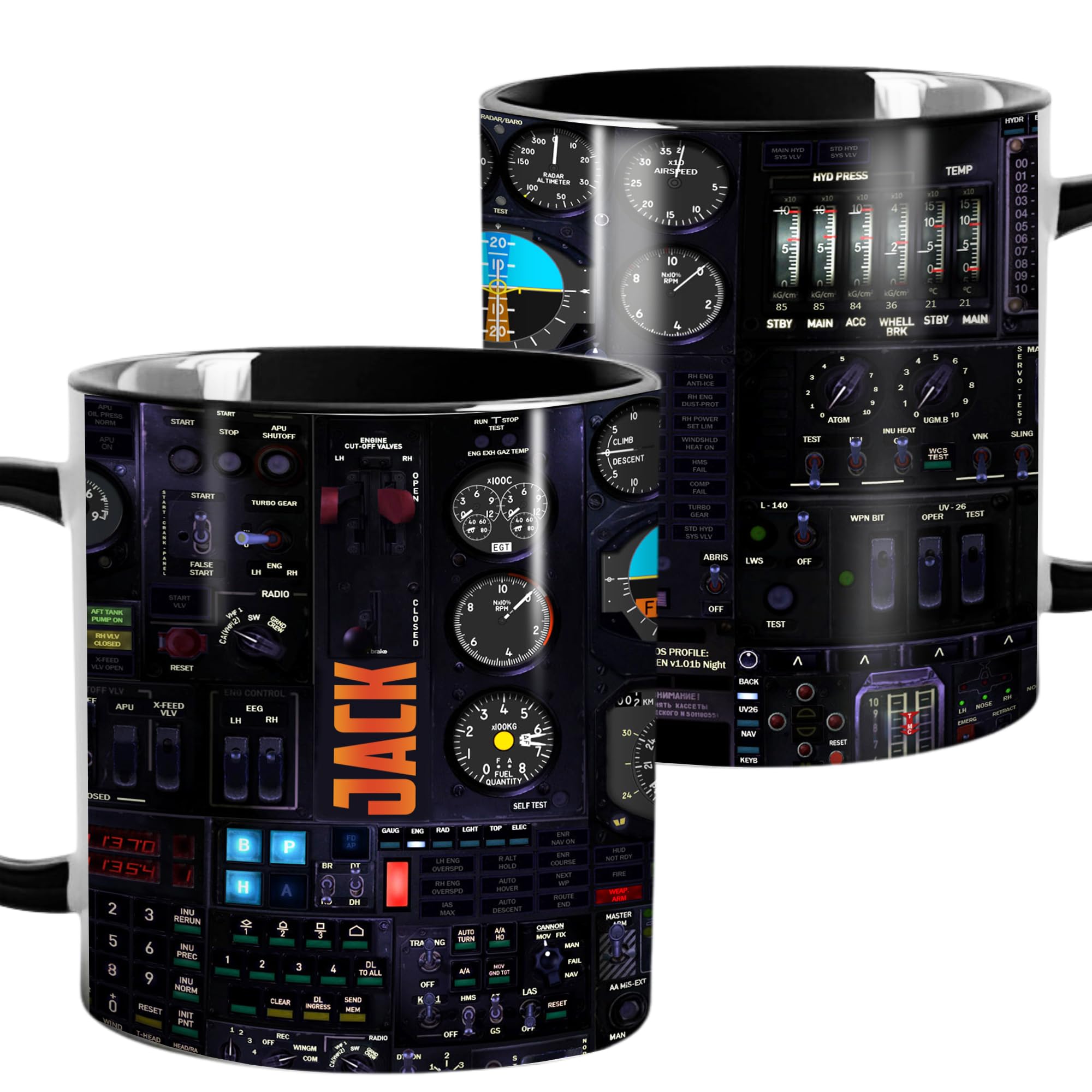 Pilot Mug Gift 3D Model Cessna 172 Instrument Panel VR / AR / Low-poly ...
